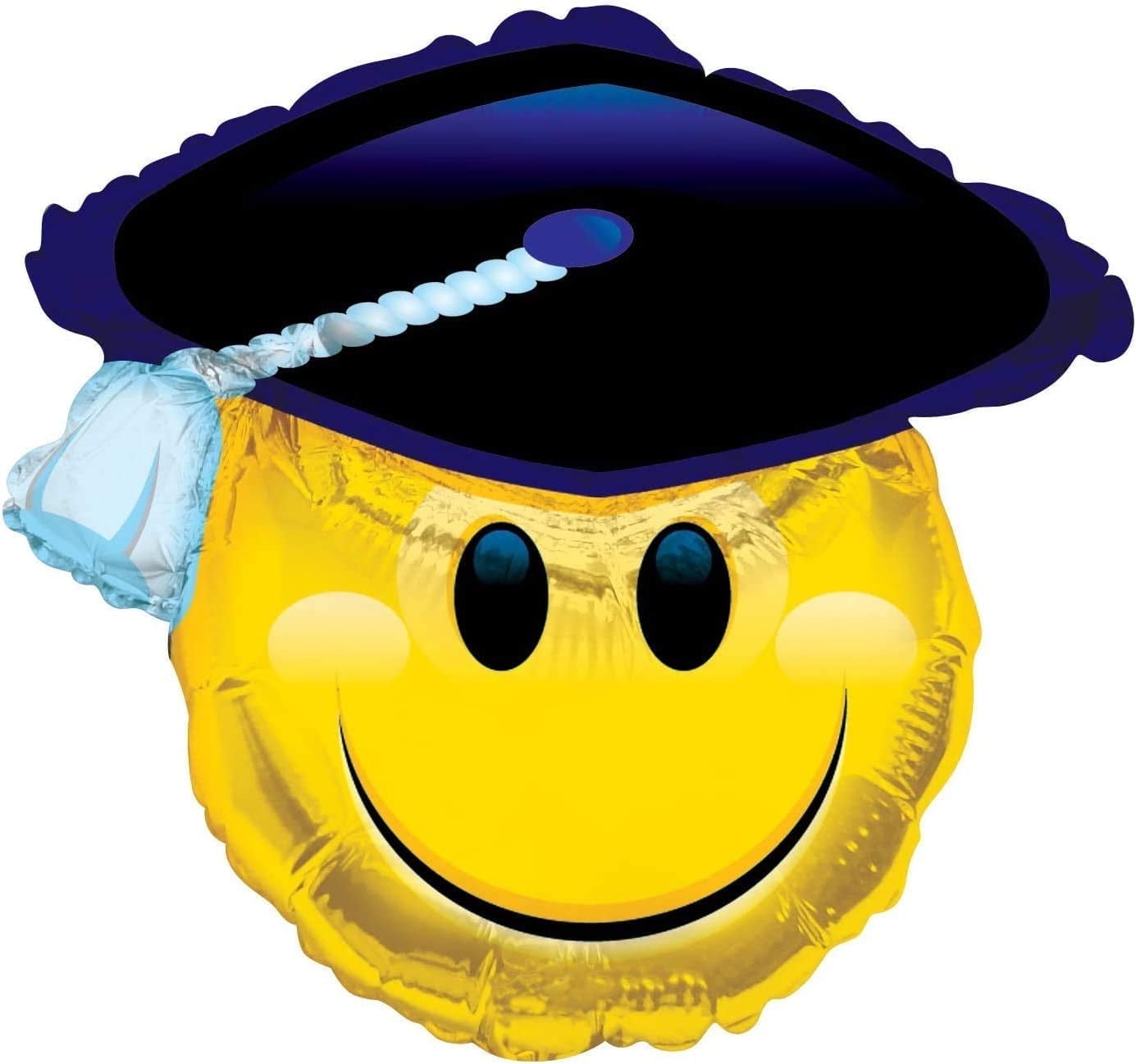 PMU Graduation Smiley Grad Shape 28 Inch Mylar-Foil Balloon Pkg/25 ...