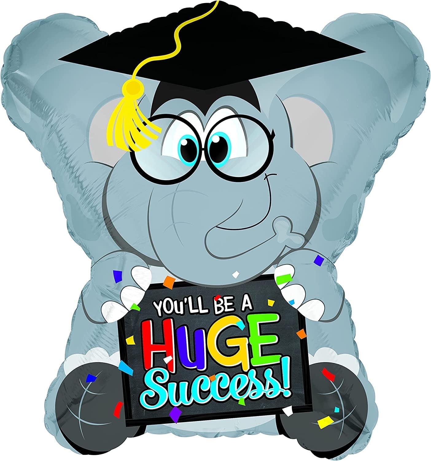 PMU Graduation Success Grad Elephant Shape 26 Inch Mylar-Foil Balloon ...