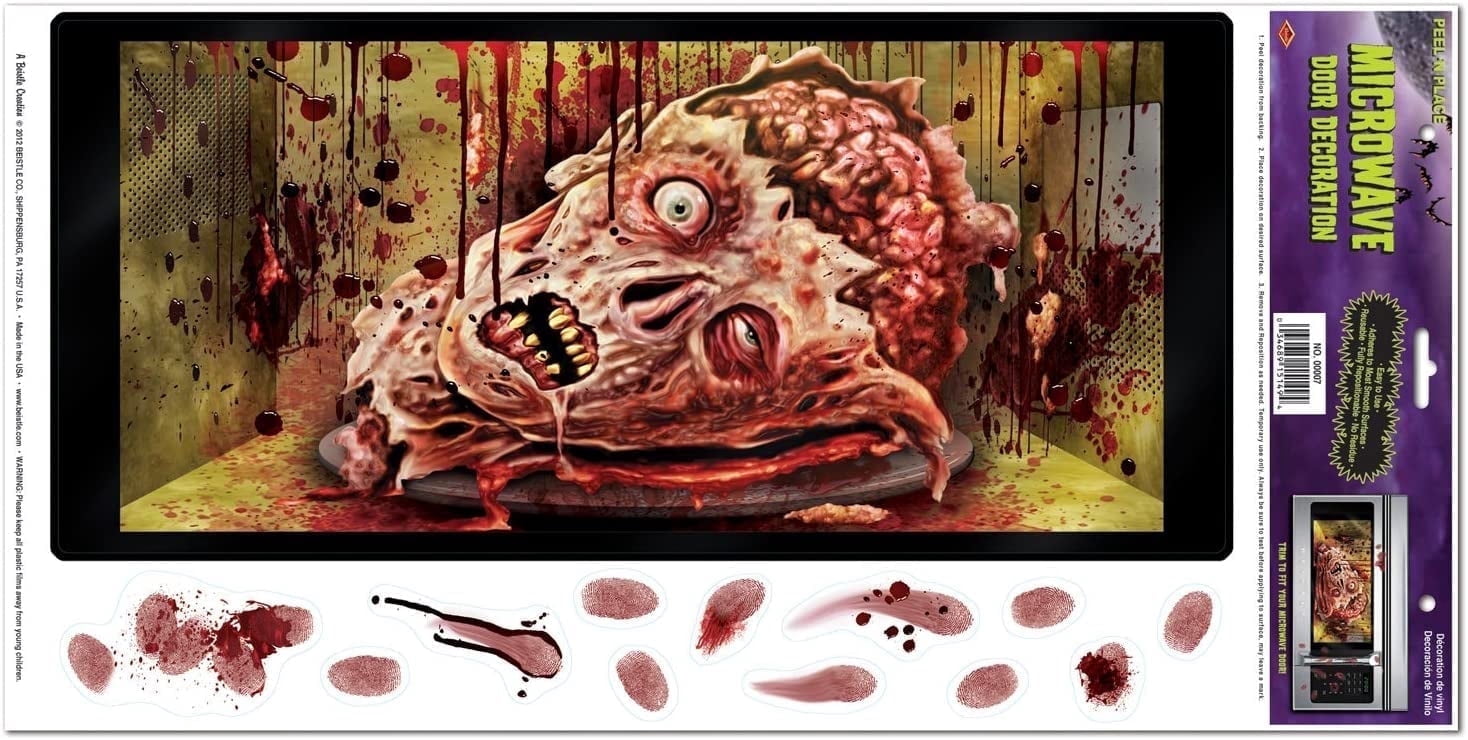 PMU Halloween Microwave Door Decoration 12in x 24in (1/pkg) Pkg/1 ...