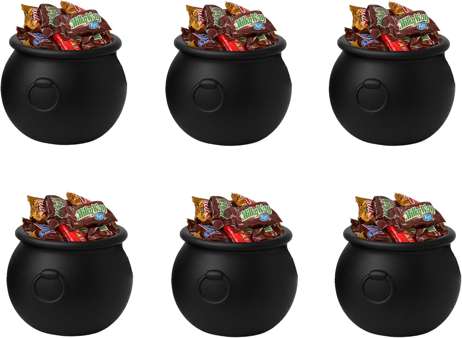 PMU Halloween Cauldron 12Pcs- 3 inch, Small Witch Plastic Cauldron mini ...