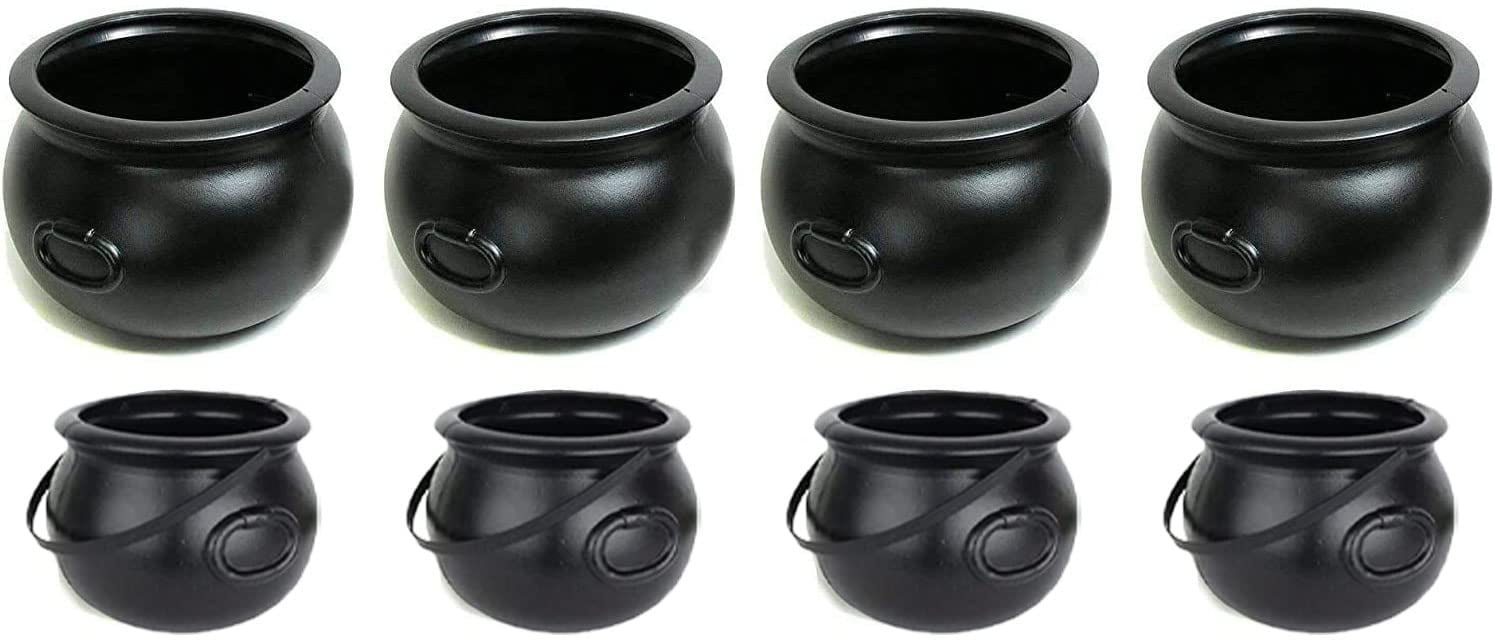 PMU Halloween Cauldron 8pc Set (4) 12 Inch and (4) 8 Inch Multi-Pack ...