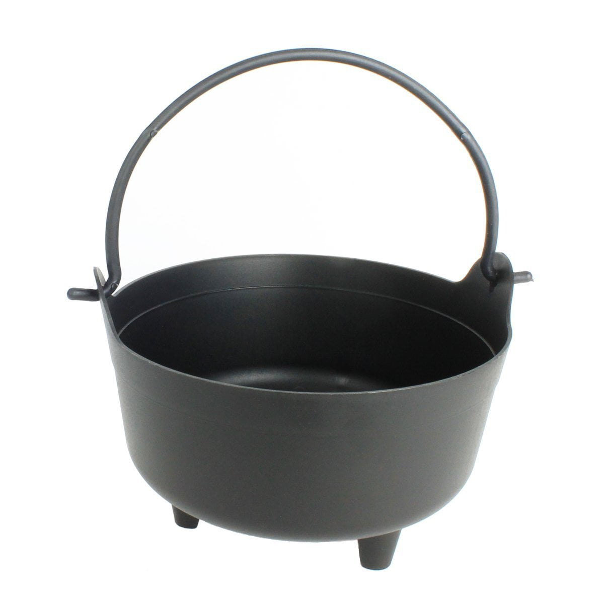 PMU Halloween Dutch Kettle Cauldron 14 Inch Black Plastic Party ...