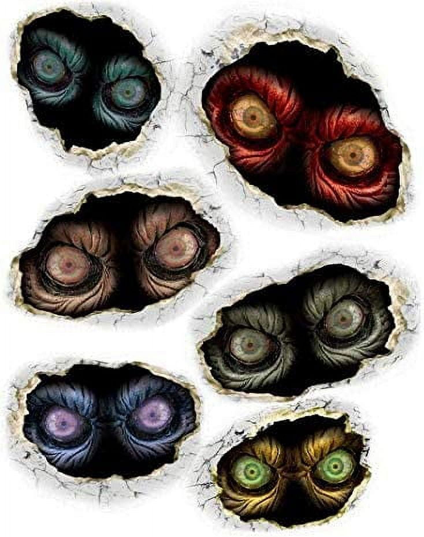 PMU Halloween Spooky Eyeball Stickers 4¾" x 7½" (4 Shs/Pkg) Pkg/1 ...