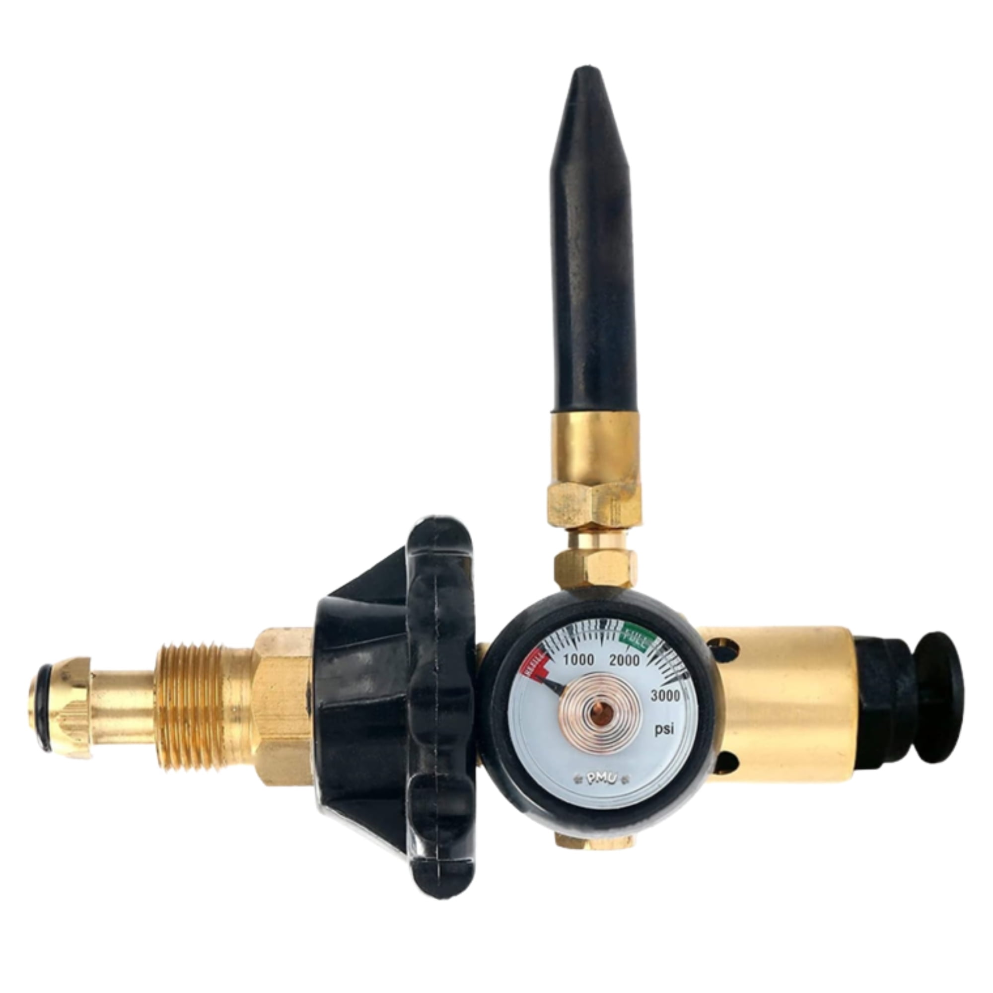 PMU Helium Tank Regulator Filler Valve for Balloons with Gauge and ...