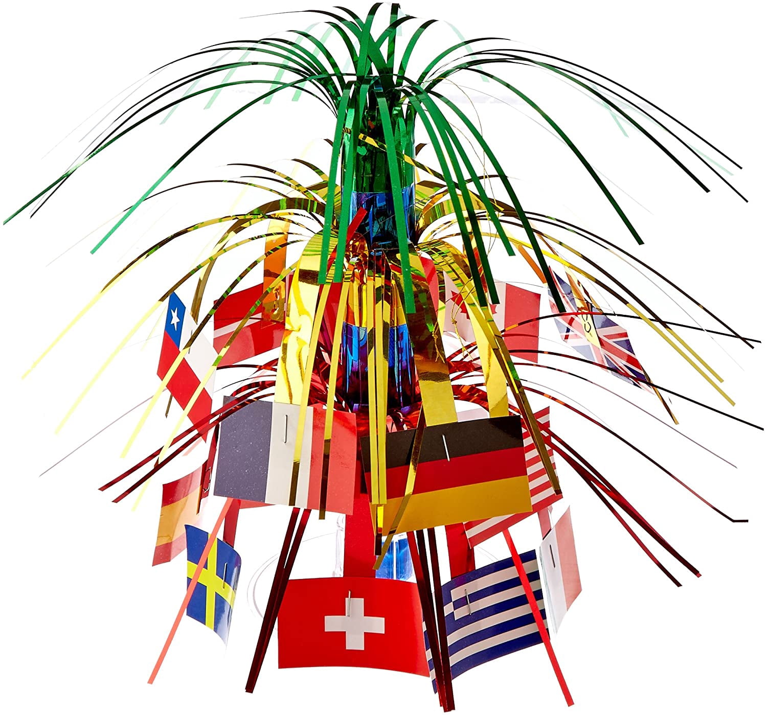 PMU International Flag Miniature Cascade Centerpiece, 71/2-Inch Pkg/1 ...