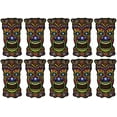 PMU Luau Mini Tiki Cutouts 5 Inch Party Decoration and Accessory (10 ...