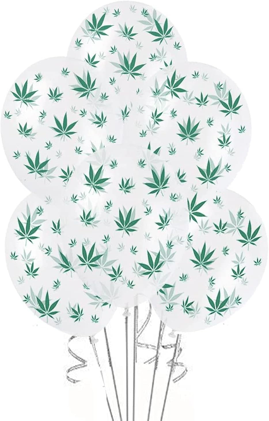 PMU Marijuana Balloons 11in Premium Crystal Clear with All-Over print ...