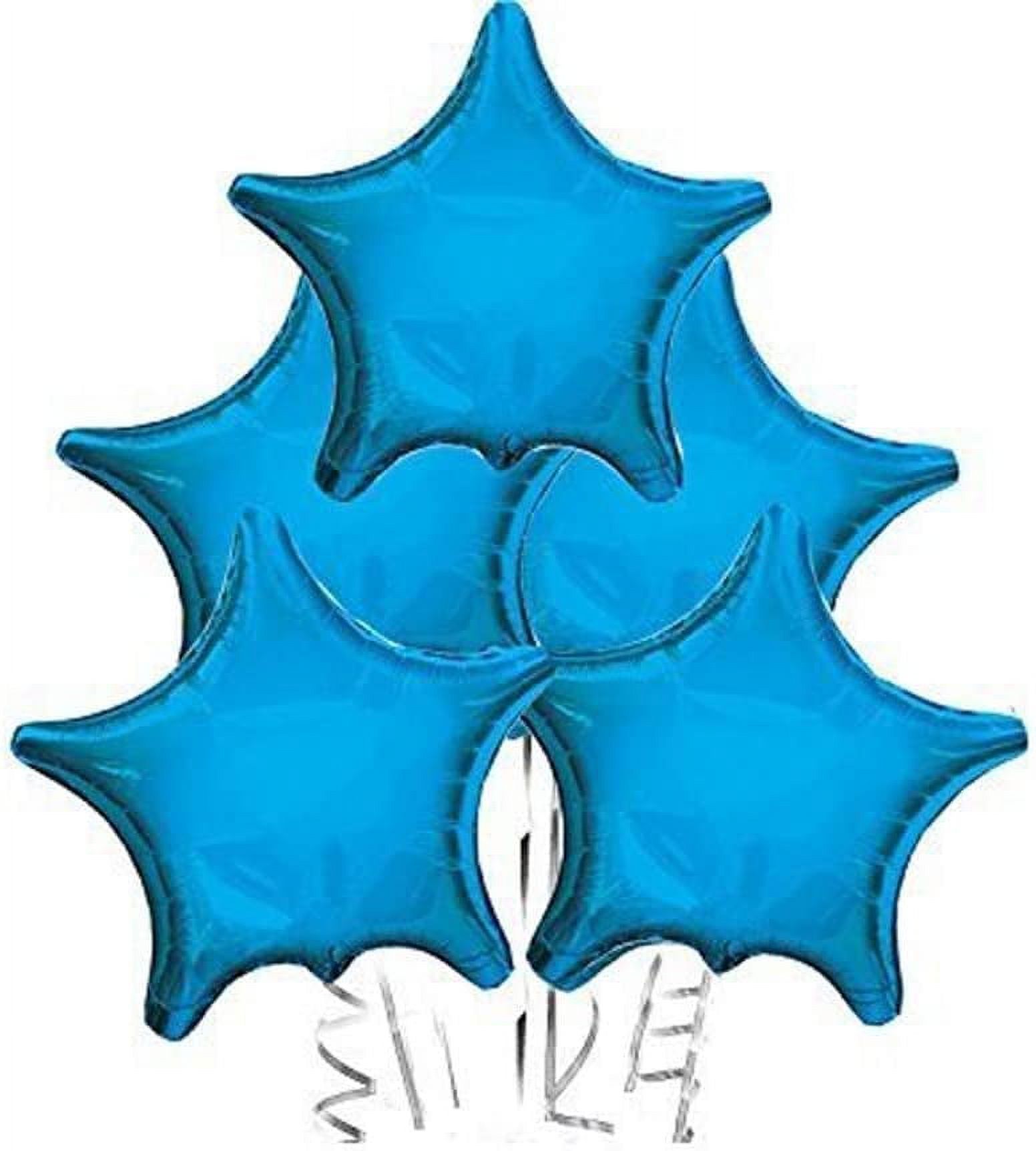 PMU Metallic Blue Star Balloon (22 Inch Mylar) Pkg/1 - Walmart.com