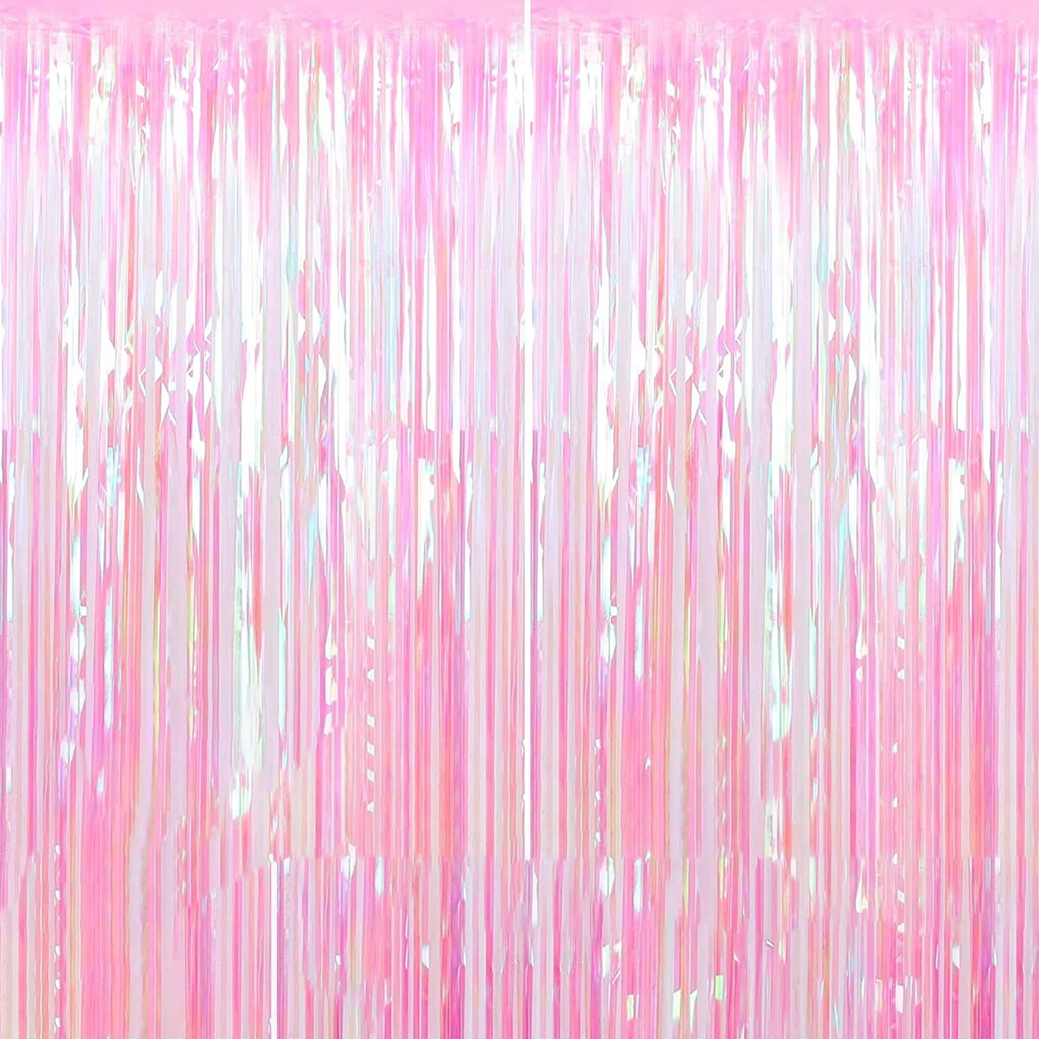 PMU Metallic Fringe Curtains (Iridescent) 3ft x 8ft Pkg/1 - Walmart.com
