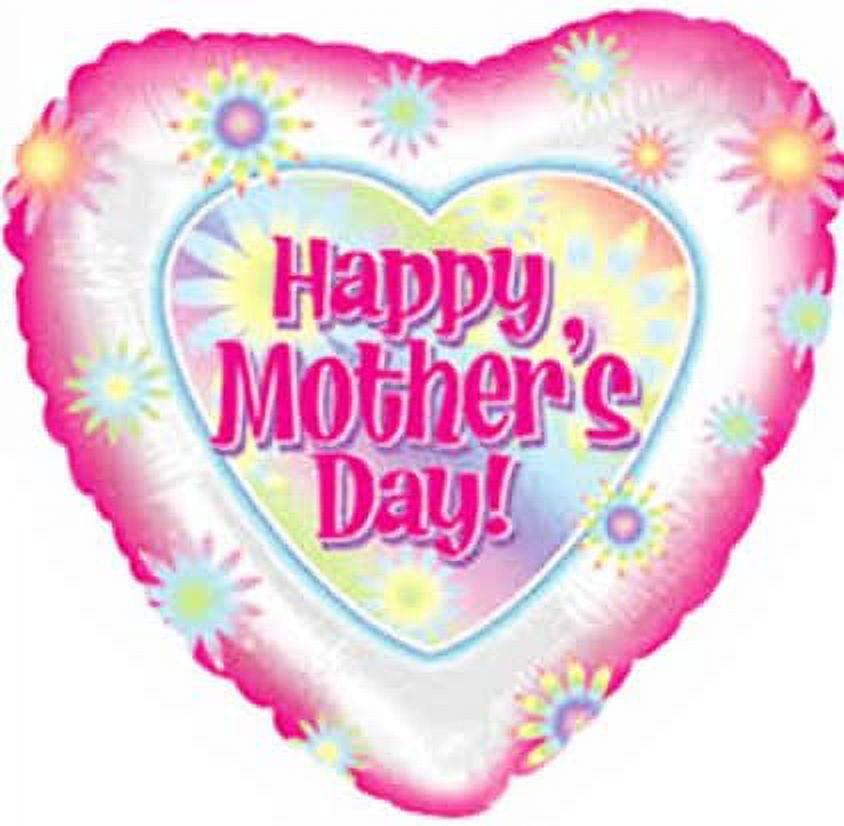 Pmu Mothers Day 18 Inch Mylar Balloon Flowers Pkg 5