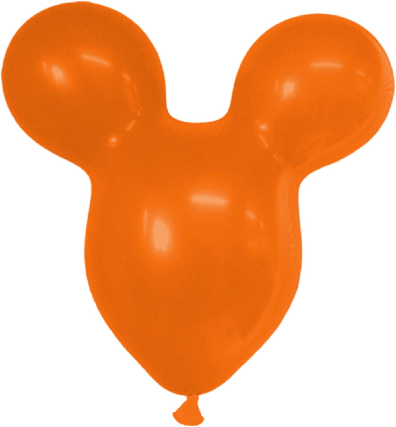 PMU Mouse Head Shaped Balloons 15-18 Inch PartyTex Premium Orange Latex ...