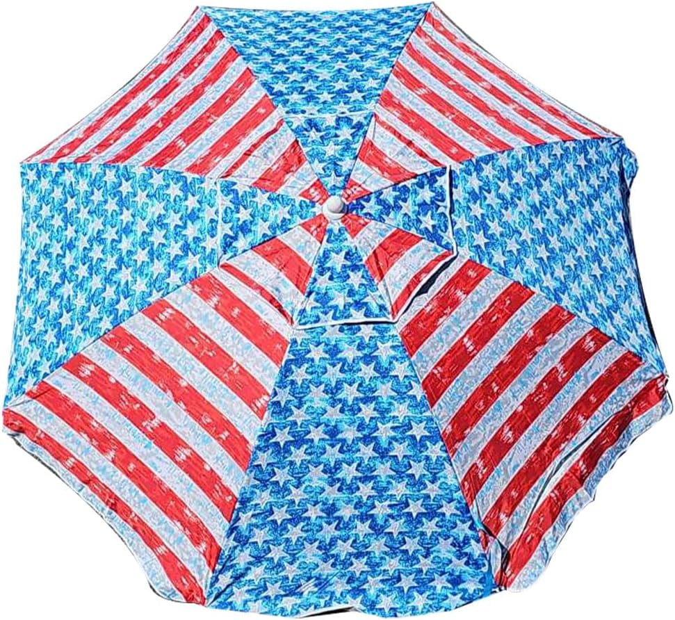 PMU Multi Stripes with Multi-Color Beach Umbrellas - Walmart.com