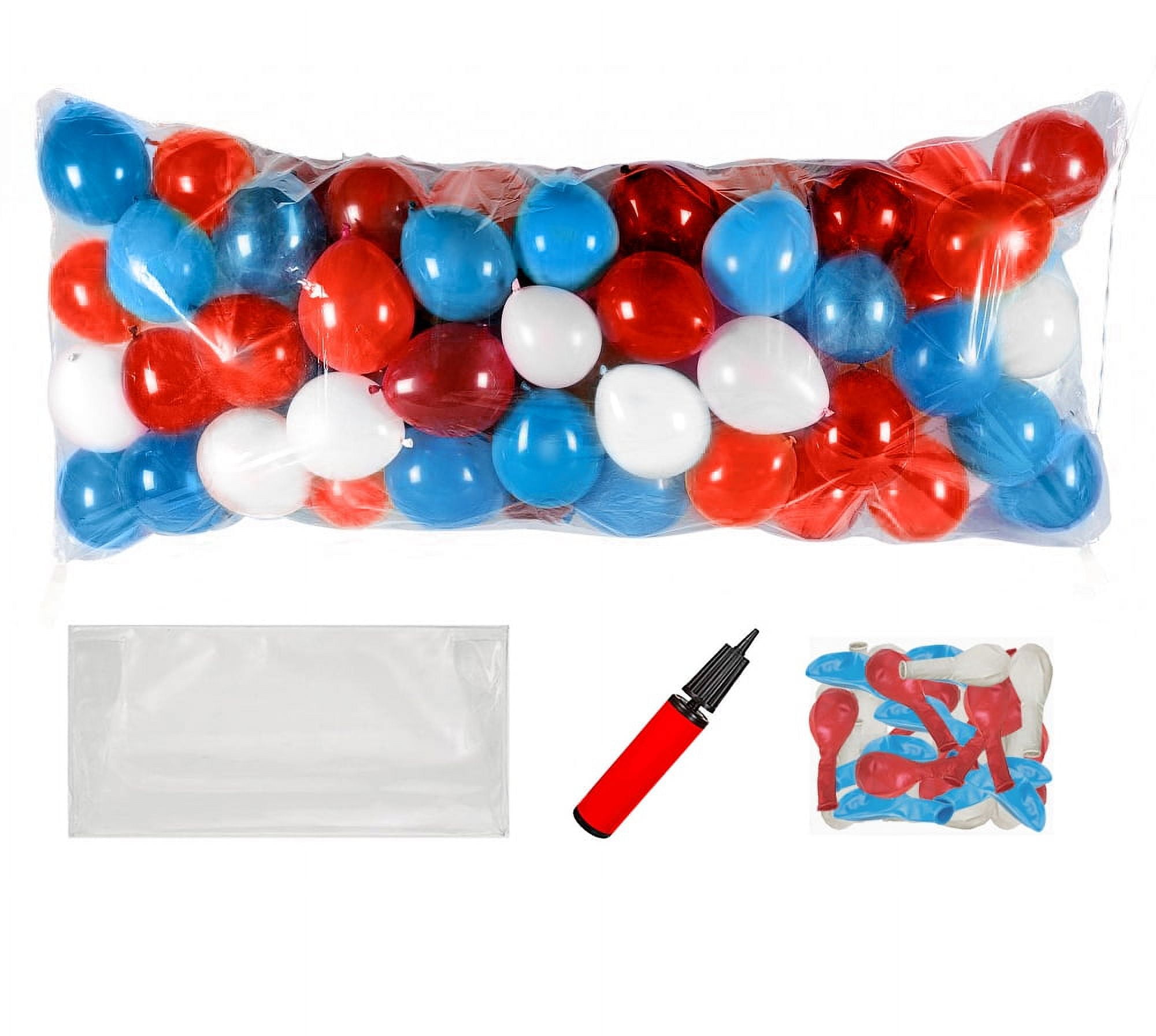 PMU New Year's Eve Party Balloon Drop Kit (100pcs 5in Balloons with ...