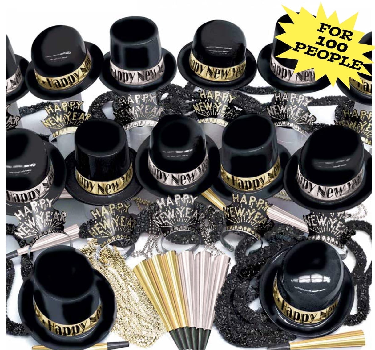 PMU New Year's Eve Party Supplies 2025 Silver and Gold Showboat Party ...