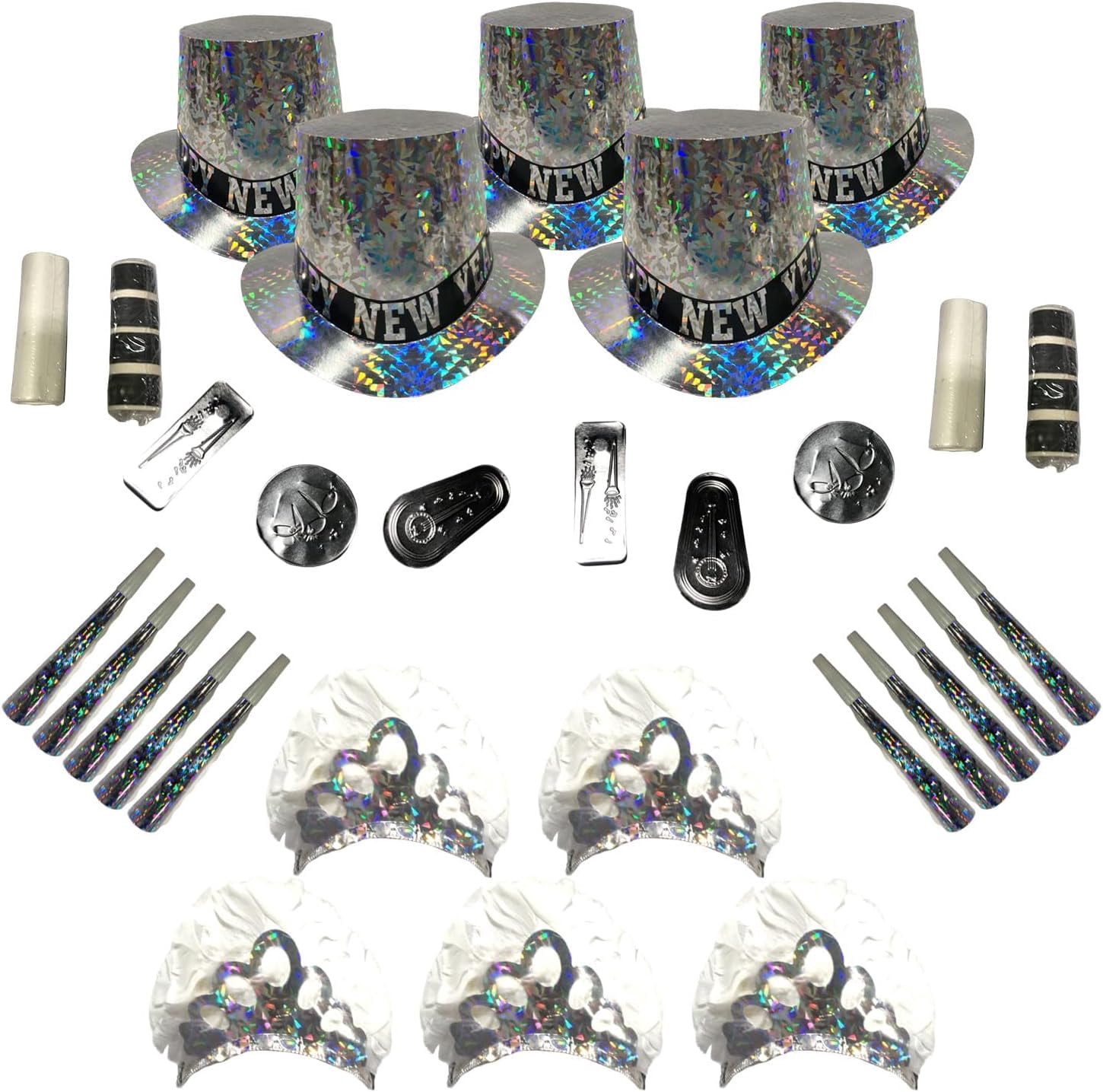 PMU New Year's Eve Party Supplies 2025 Sterling Party Kit Assortment ...