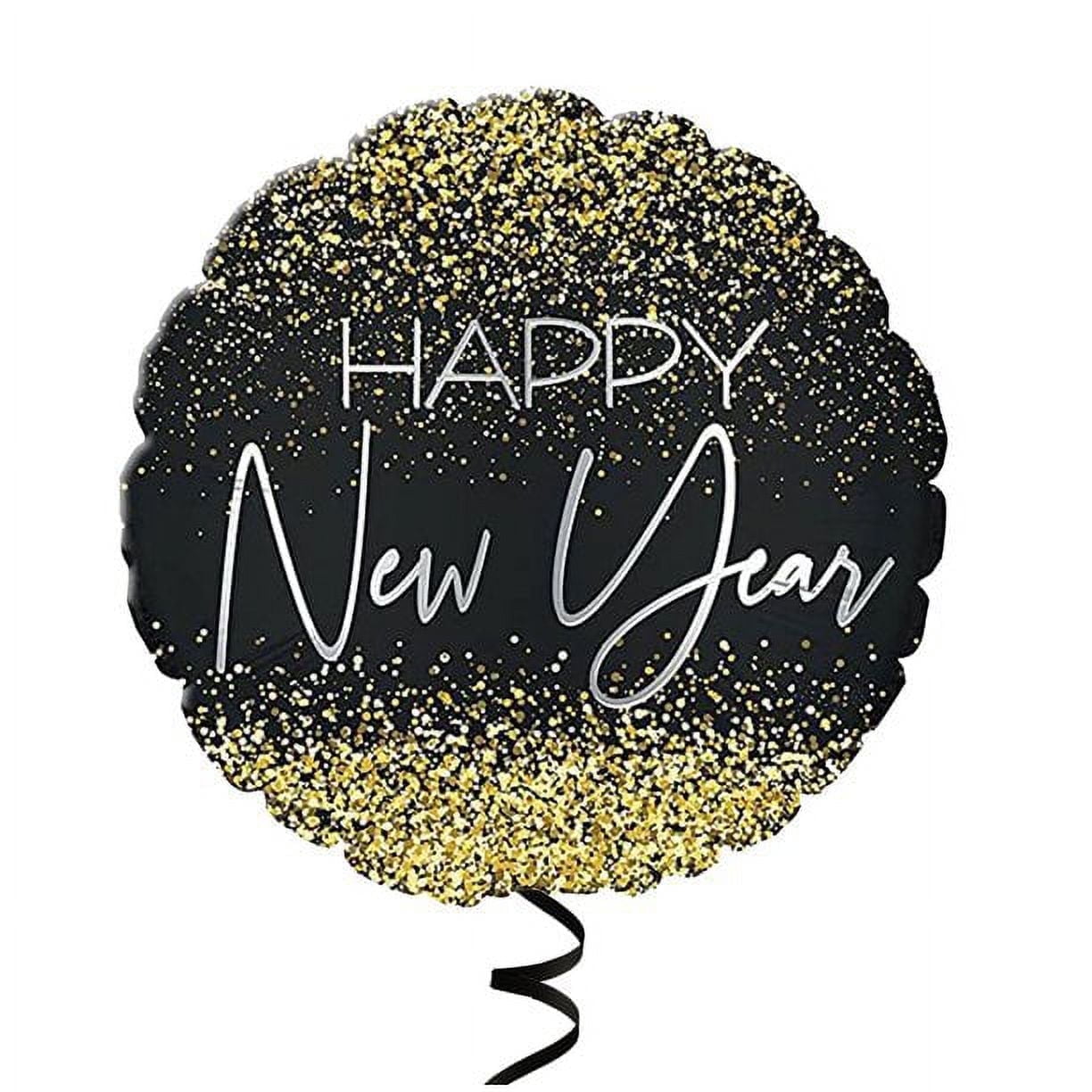 PMU New Years HNY Crazy Confetti 18 Inch Mylar-Foil Balloon Pkg/1 ...