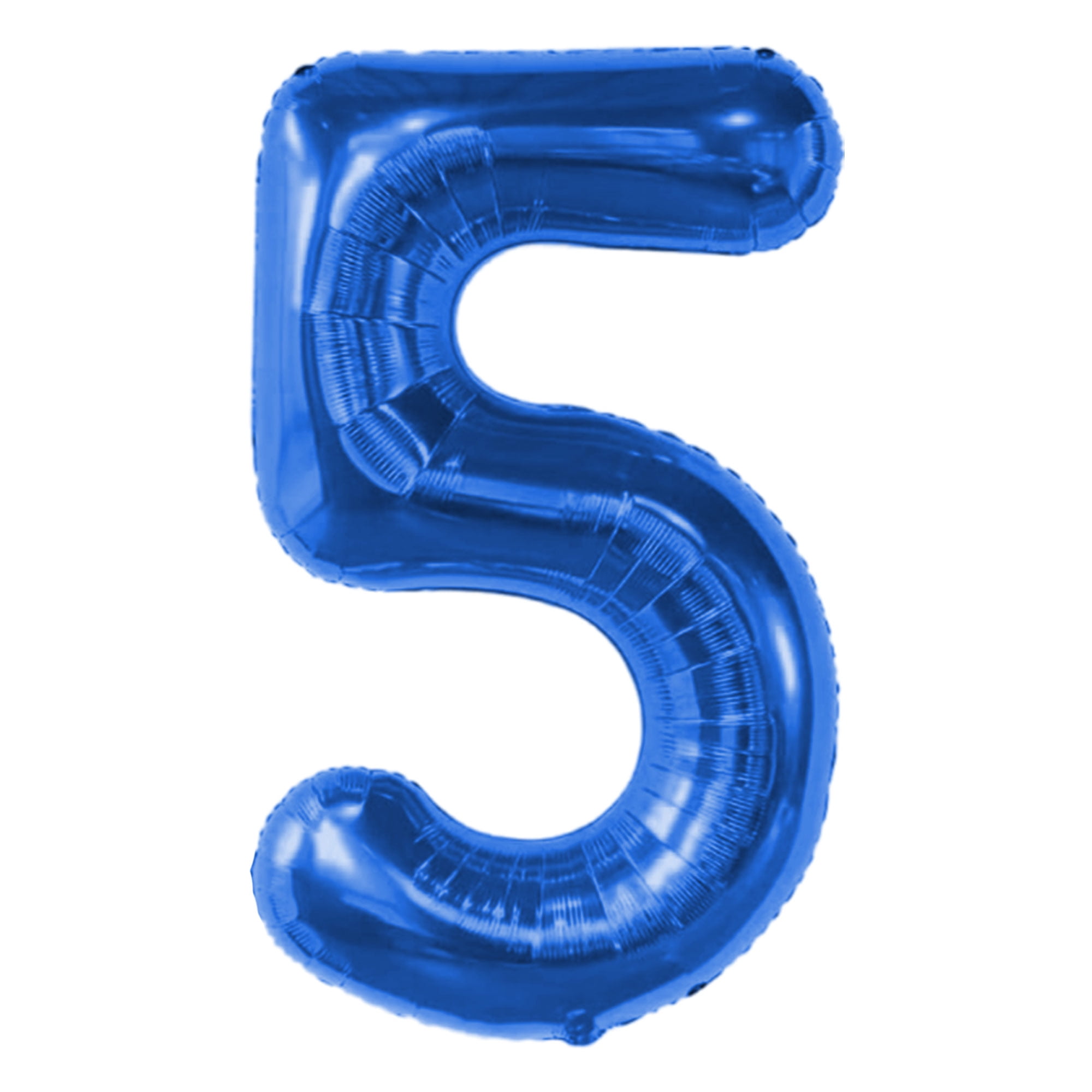 PMU Number Five "5" Shape 40in Royal Blue Mylar Balloon Pkg/1 - Walmart.com