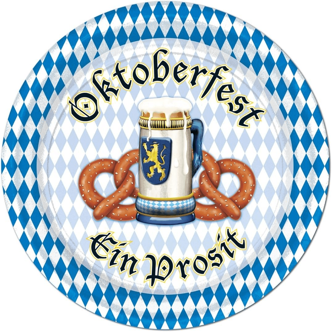 PMU Oktoberfest Large Plates 9" (8/Pkg) Pkg/12 - Walmart Business Supplies