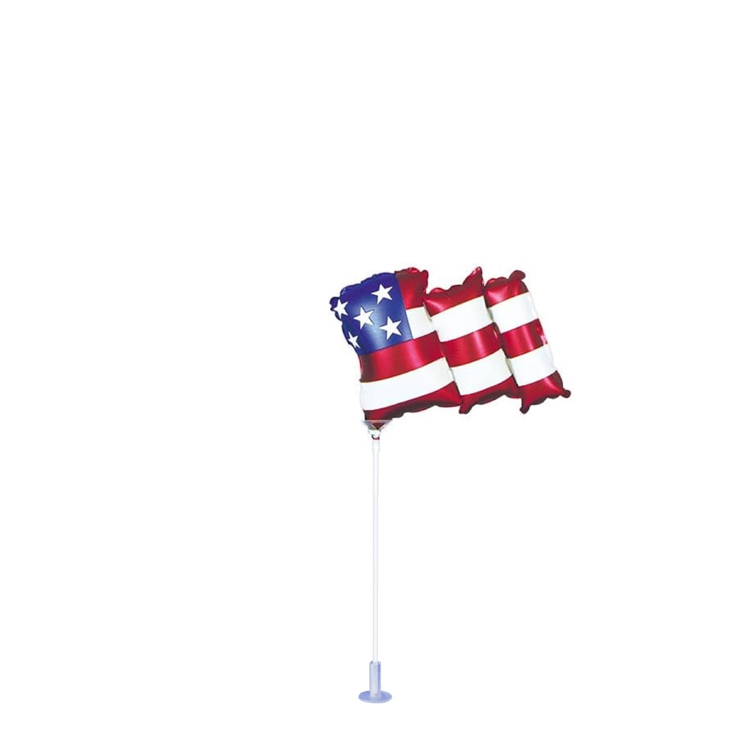 PMU Patriotic Pre-inflated 4th of July Star Waving Flag 12 Inch Mylar ...