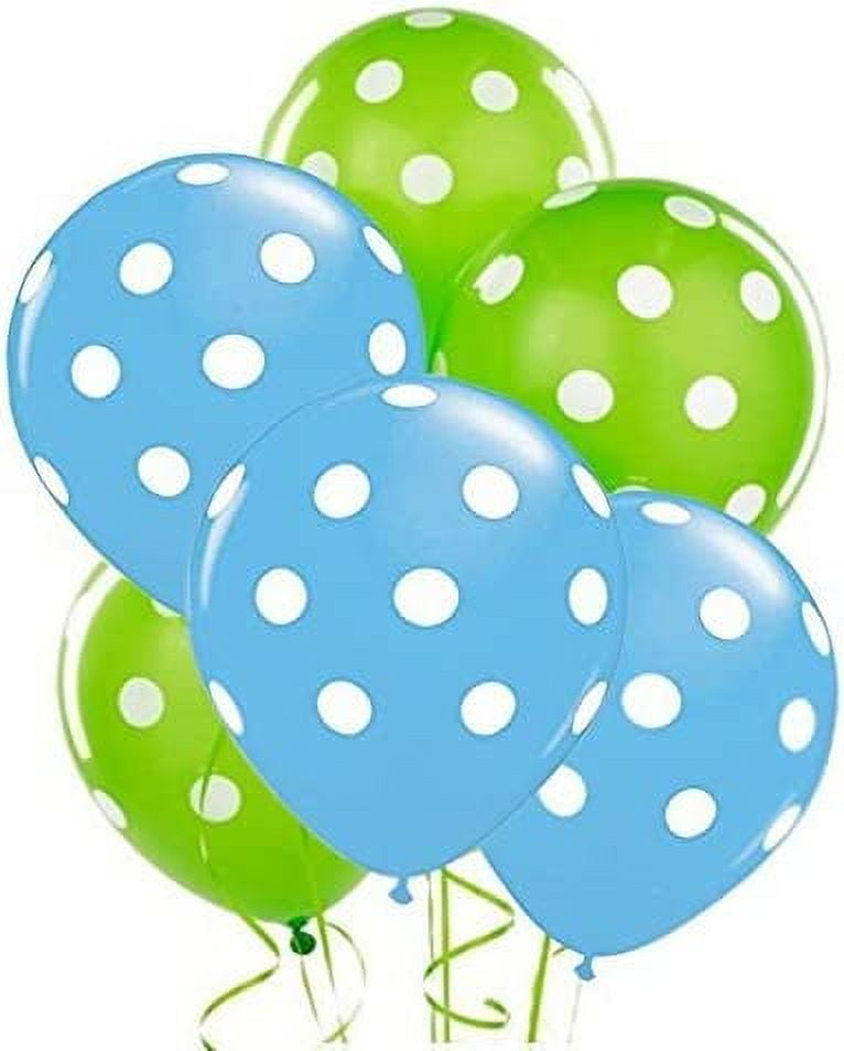 PMU Polka Dot Balloons - Multicolor Small Balloons for Birthdays ...