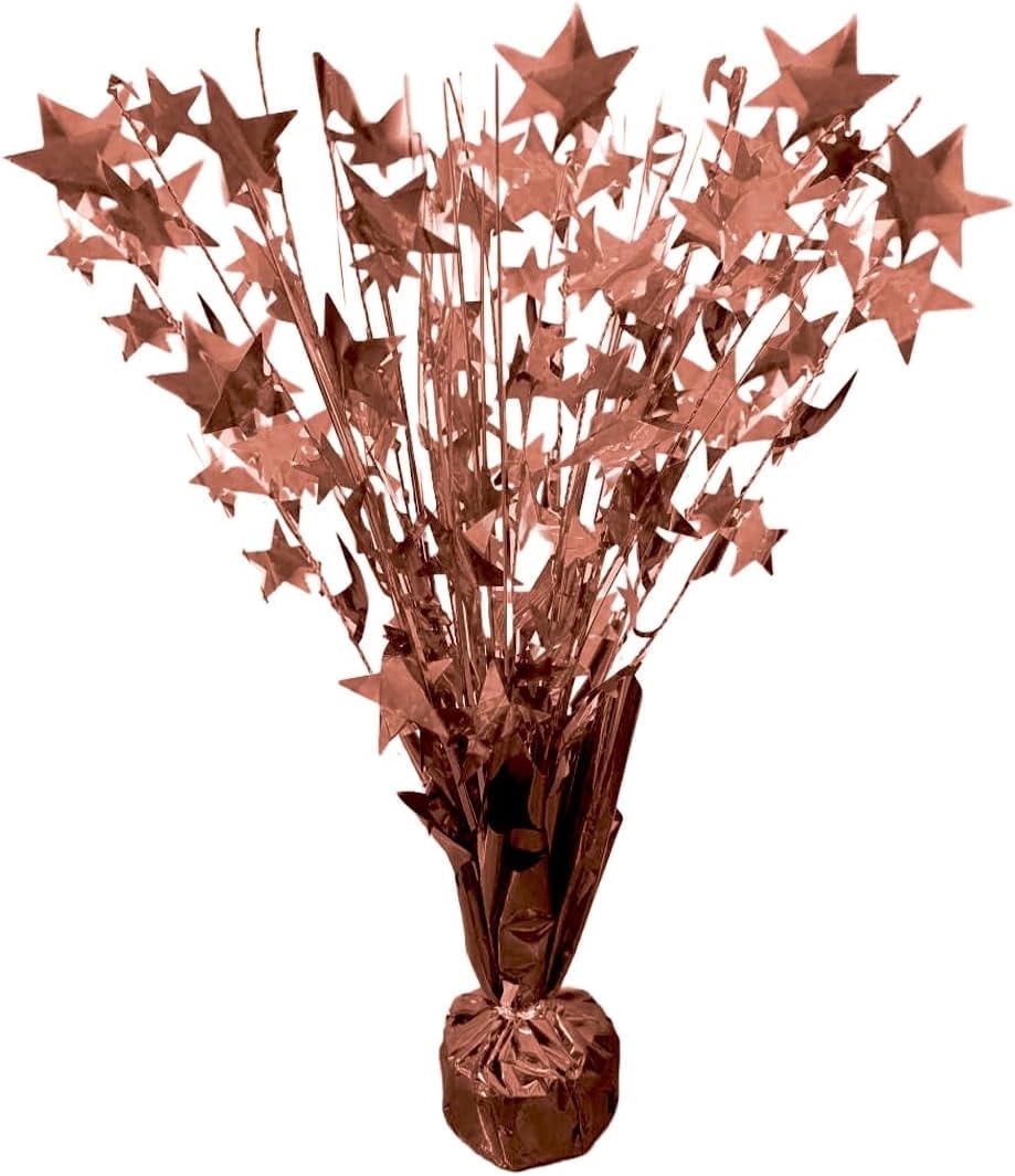 PMU Rose Gold Metallic Star-Burst Balloon Weights Centerpiece ...