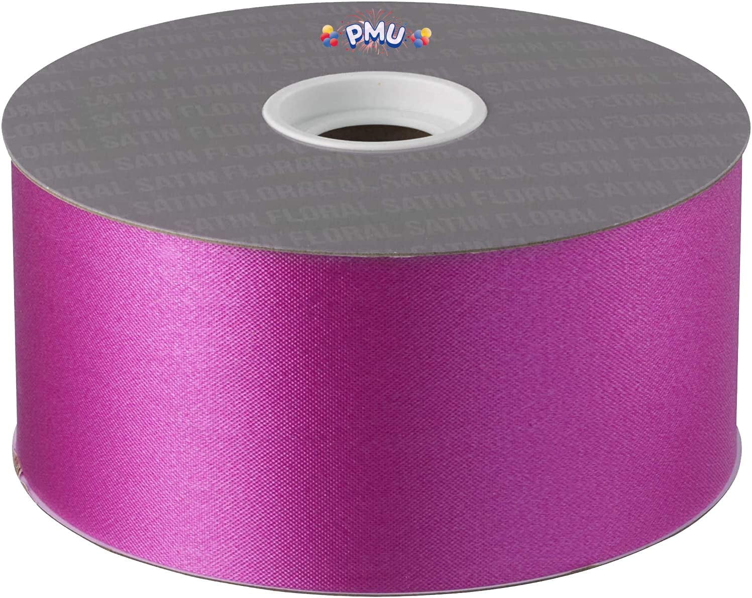 PMU Smooth Water Resistant Floral Satin Ribbon 2 1/2 Inch X 100 Yards ...