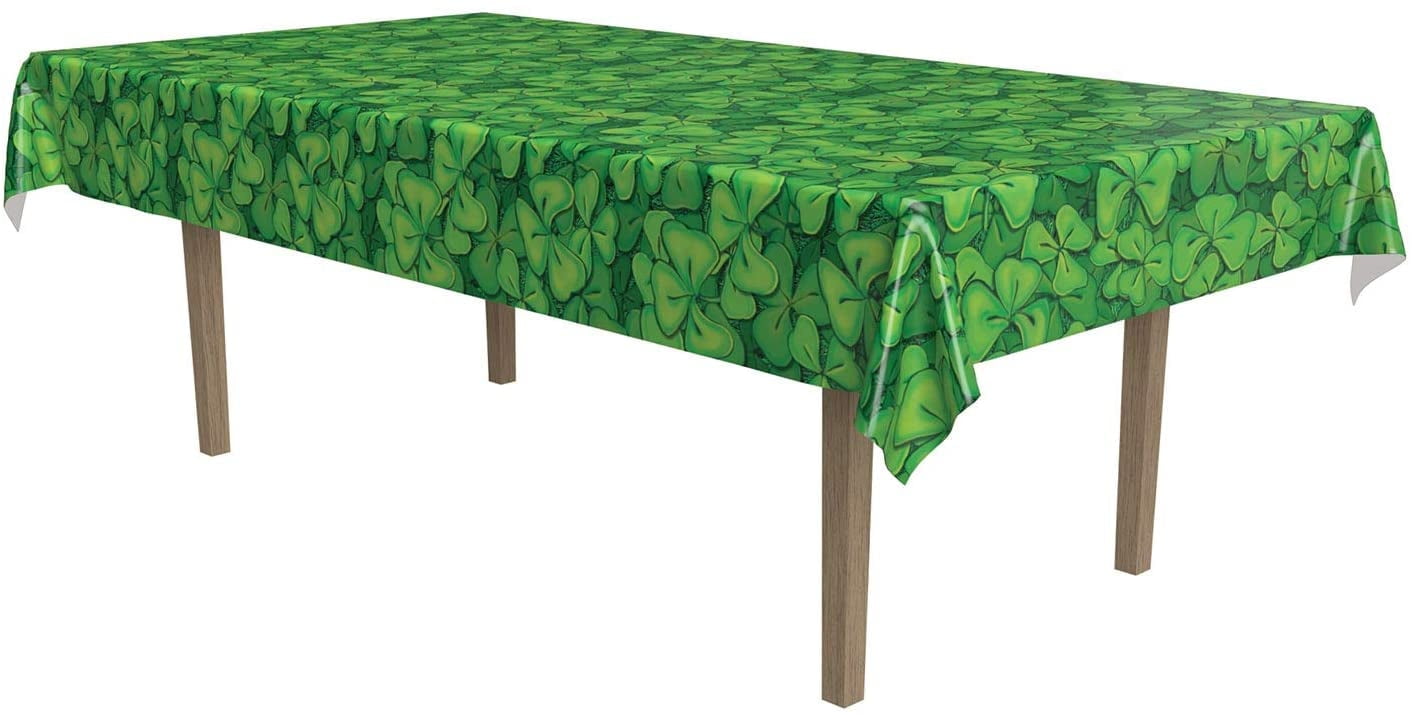 PMU St. Patrick's Day and Party Supplies - Shamrock Tablecover 54in x ...