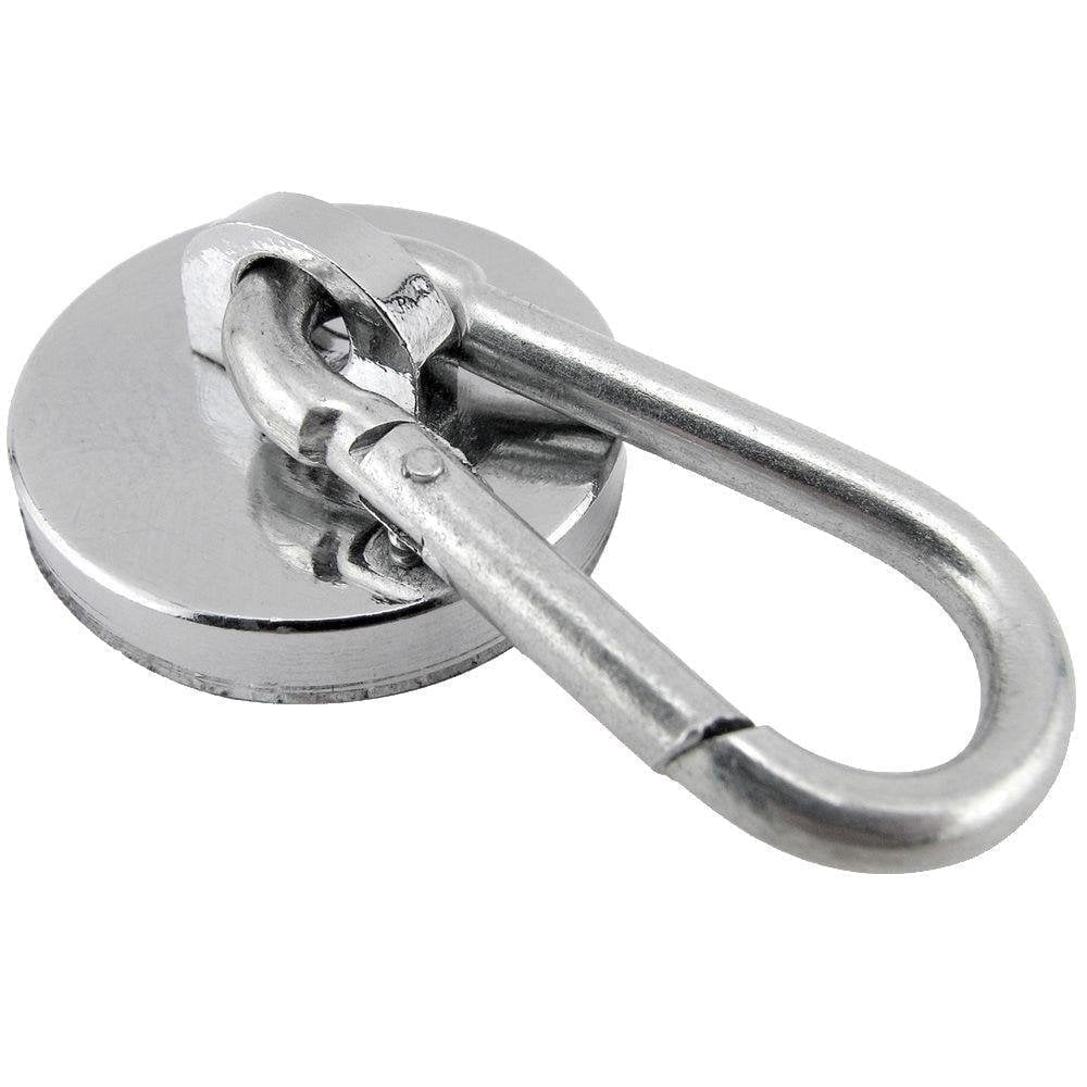 PMU Super Magnet w/Easy-Clip Swivel Carabiner Hook Maximum Strength 26 ...