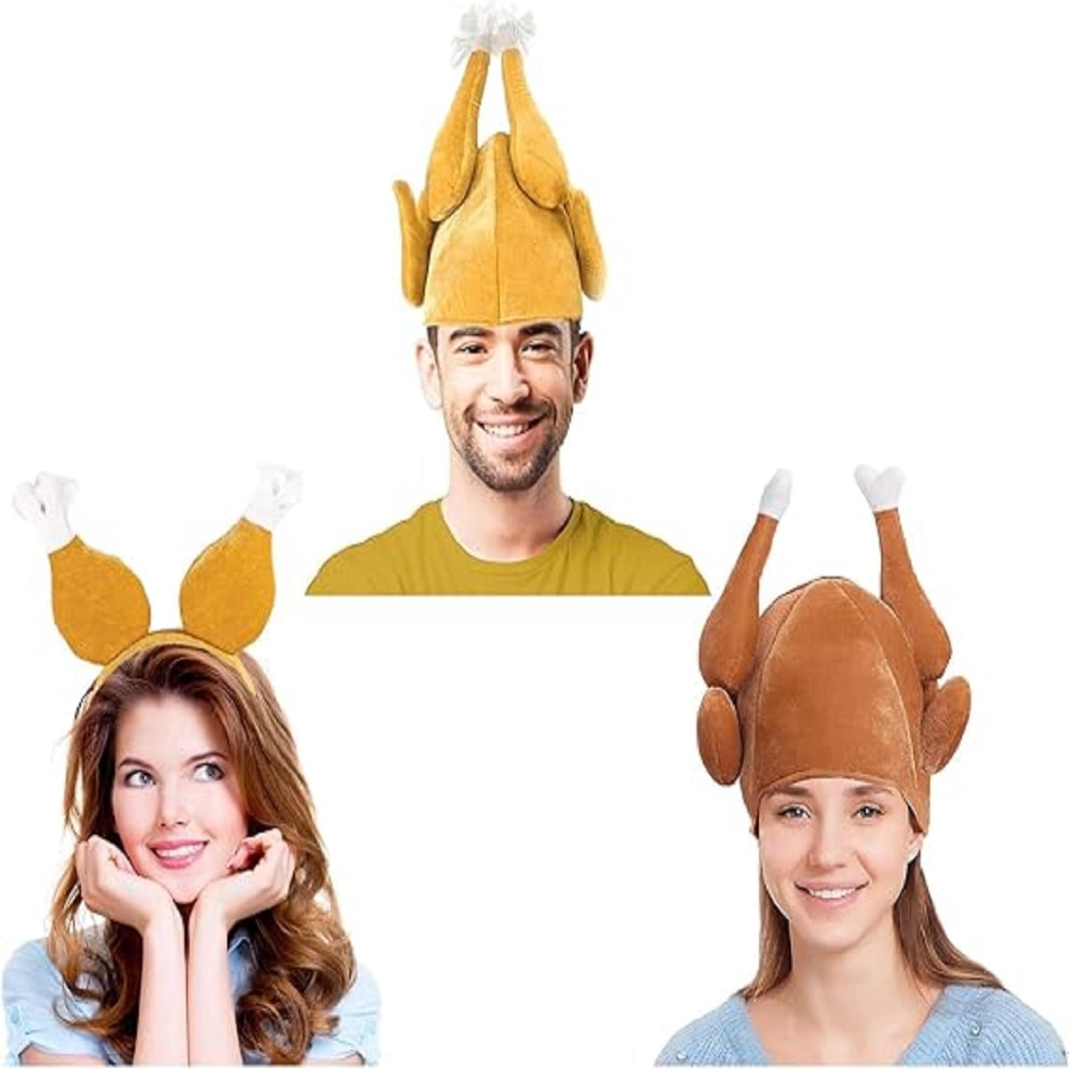 PMU Thanksgiving 3pc Assorted Turkey Hats and Headbands Thanksgiving ...
