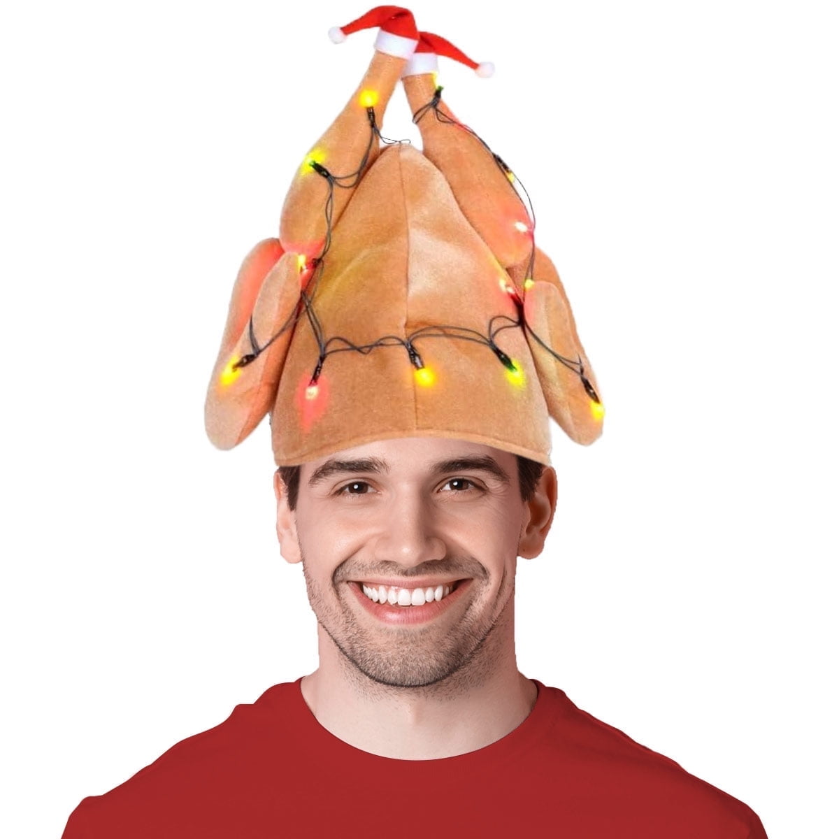 PMU Thanksgiving Party Costume Accessories Light Up Turkey Hat for ...