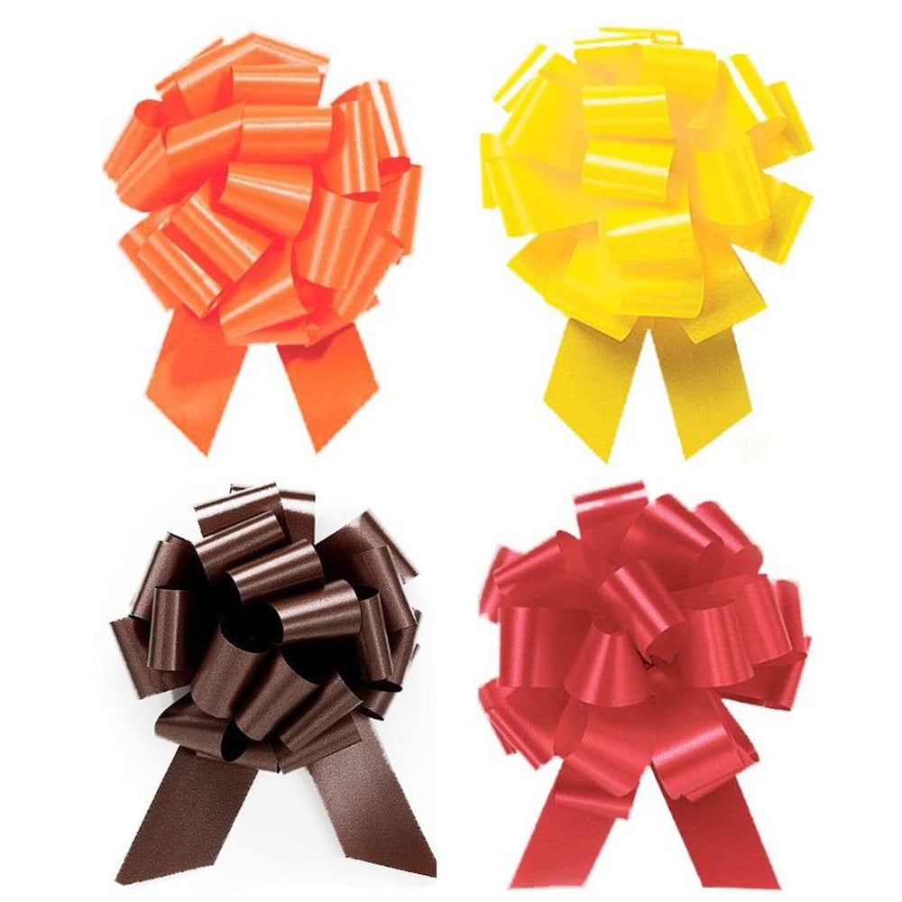 PMU Thanksgiving - Fall Pull String Bows Bow Assortment 5 Inch 20 Loops ...