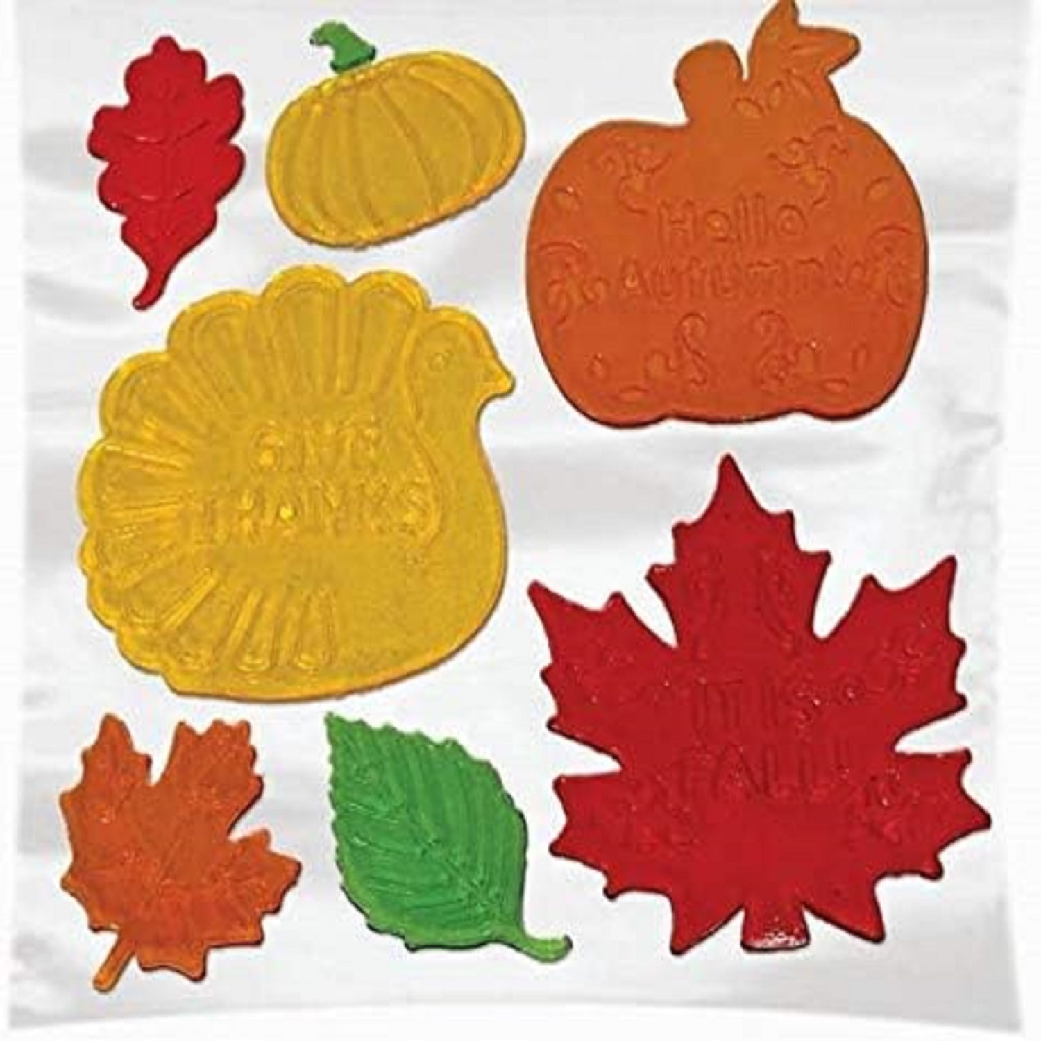 PMU Thanksgiving Harvest Gel Stickers 7 pcs Set Decoration Autumn Fall ...
