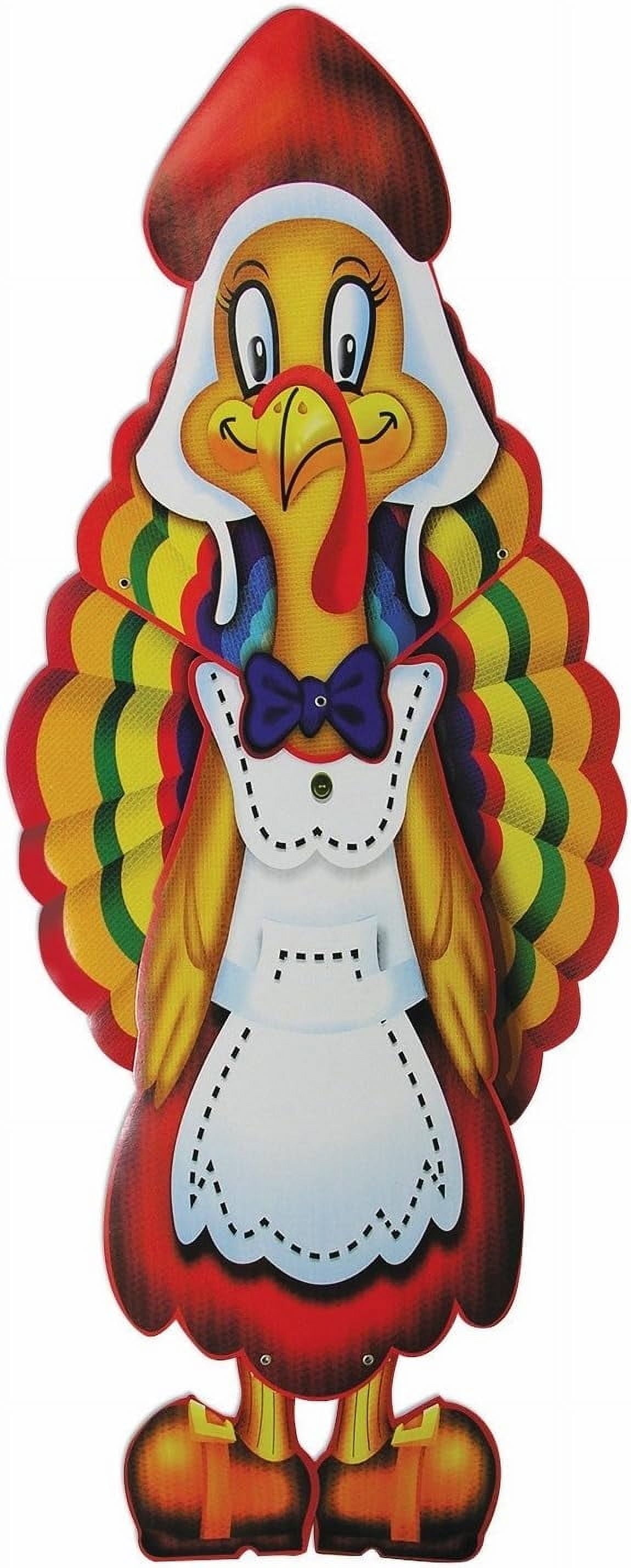 PMU Thanksgiving Turkey Cardboard Decoration, 35.5in x 17in Stand Ups ...