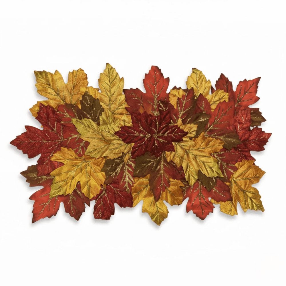 PMU Thanksgiving Maple Leaves Placemat 13in x 12in Fall Leaf Table Decoration For Autumn Harvest ...