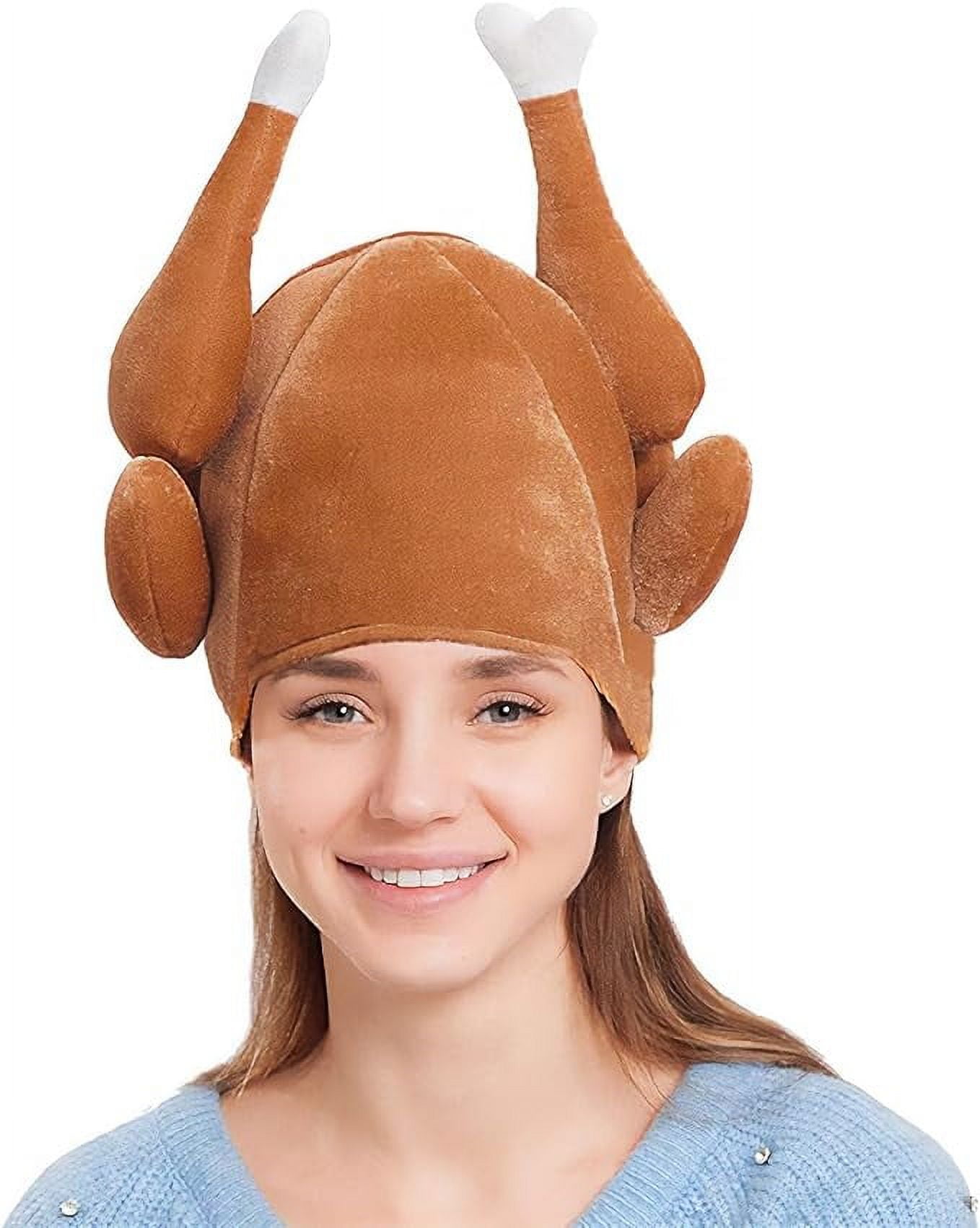 PMU Thanksgiving Roasted Turkey Plush Hat for Thanksgiving Party ...