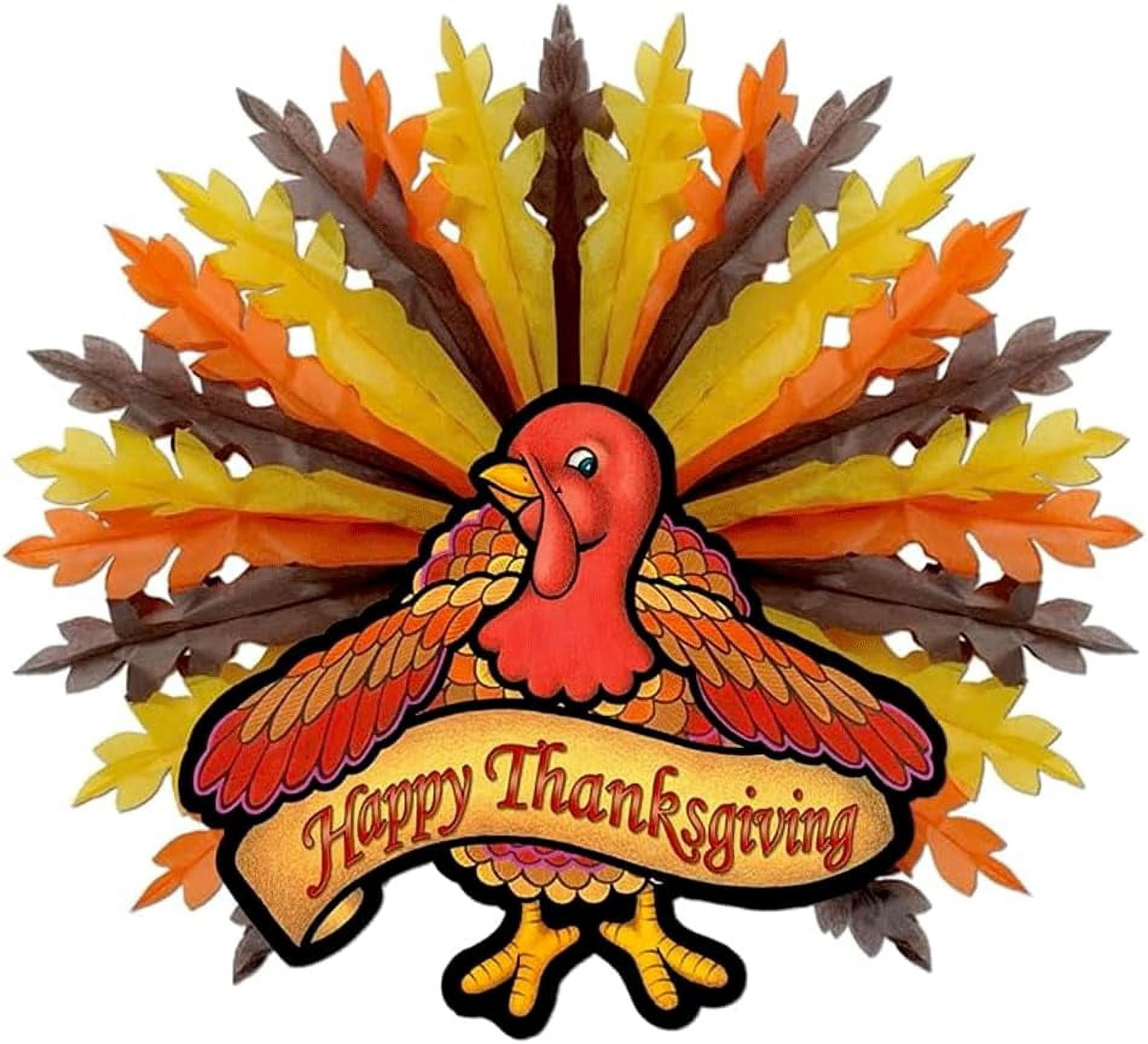 PMU Thanksgiving Turkey Hanging Decoration 31-inch Indoor/Outdoor ...
