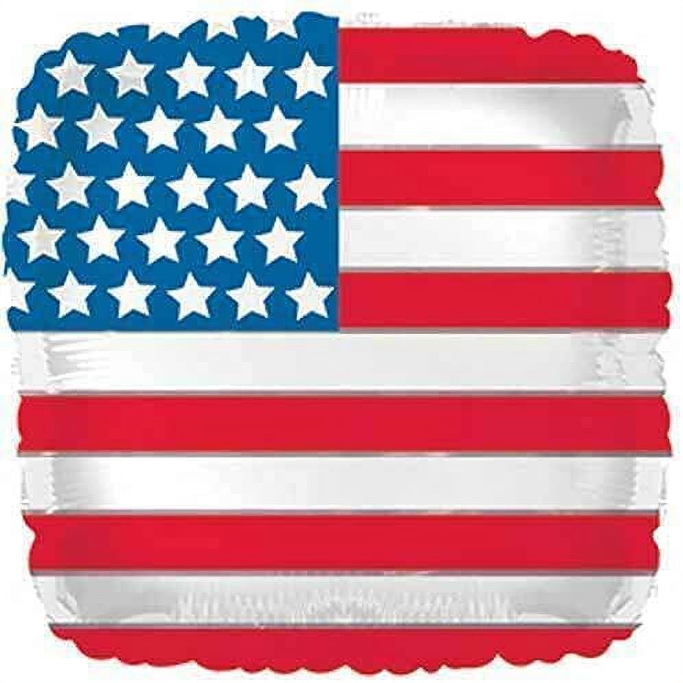 PMU USA Flag 18 Inch Mylar-Foil Balloon Pkg/5 - Walmart.com