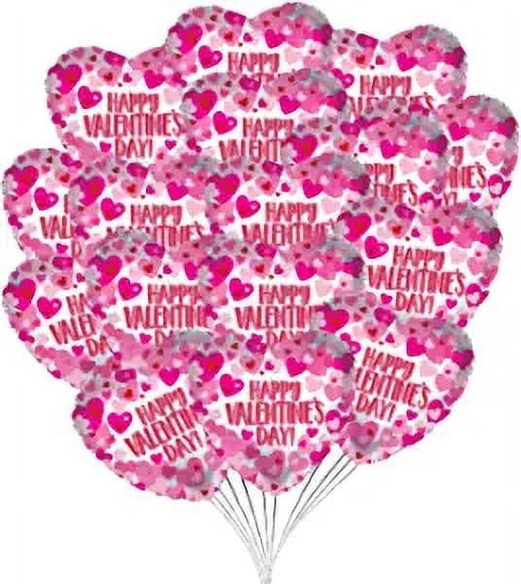 PMU Valentine’s Day Heart Shaped Happy Valentine's Day Balloons Hearts ...