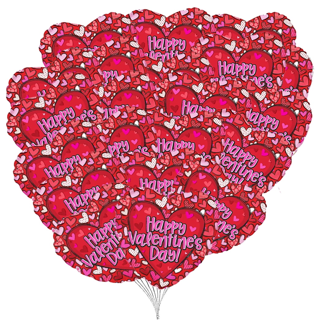 PMU Valentine's Day Heart Shaped Happy Valentine's Day Patterned Hearts ...