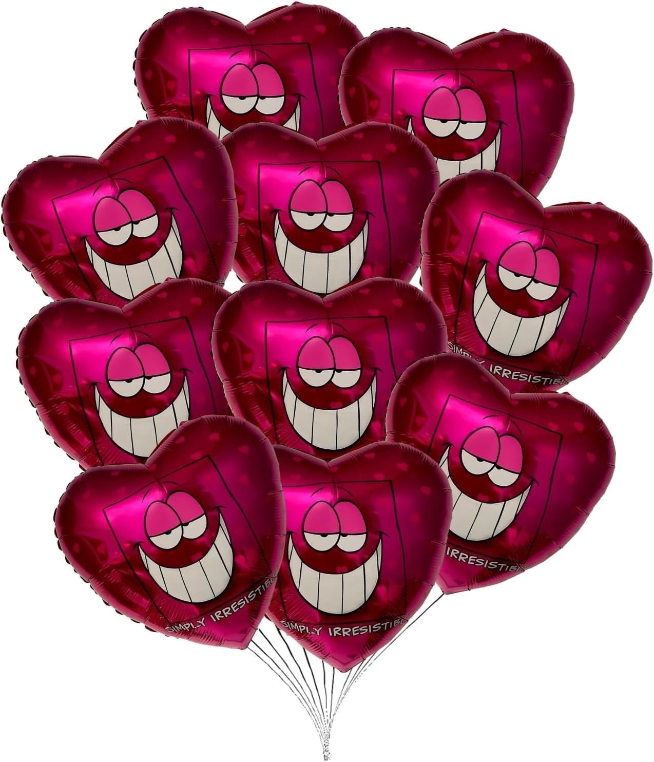 PMU Valentine’s Day Heart Shaped Simply Irresistible Pink 24 Inch Mylar ...