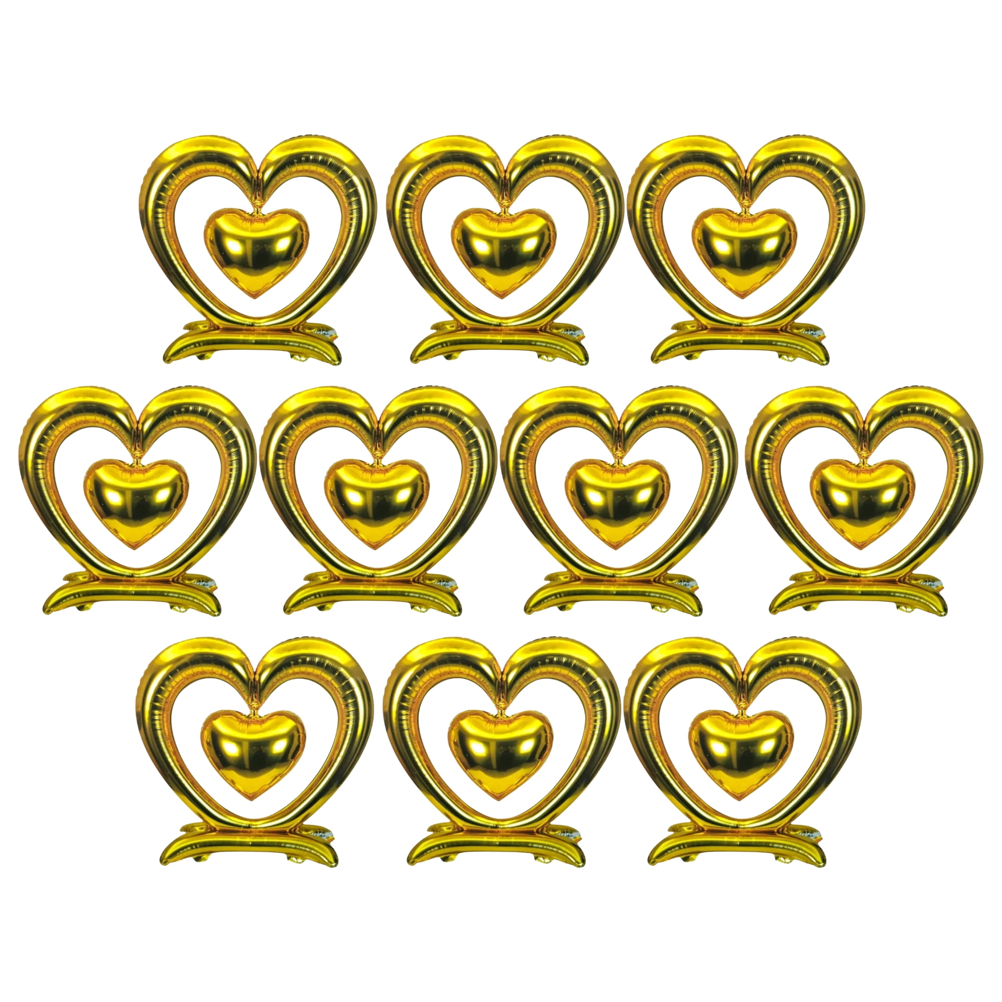 PMU Valentine's Day Heart Shaped Standing Open Heart Mylar Balloon18 ...