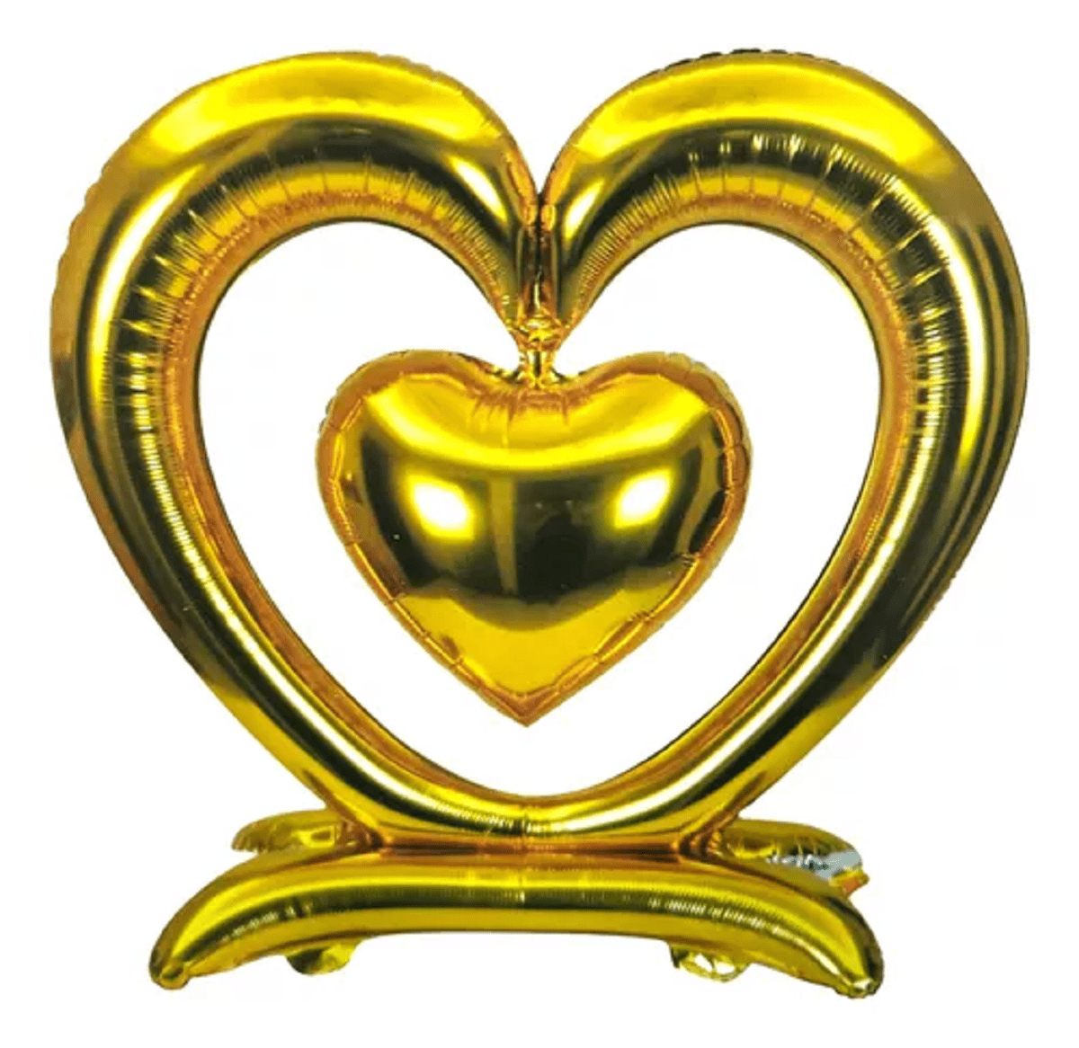 PMU Valentine's Day Heart Shaped Standing Open Heart Mylar Balloon18 ...