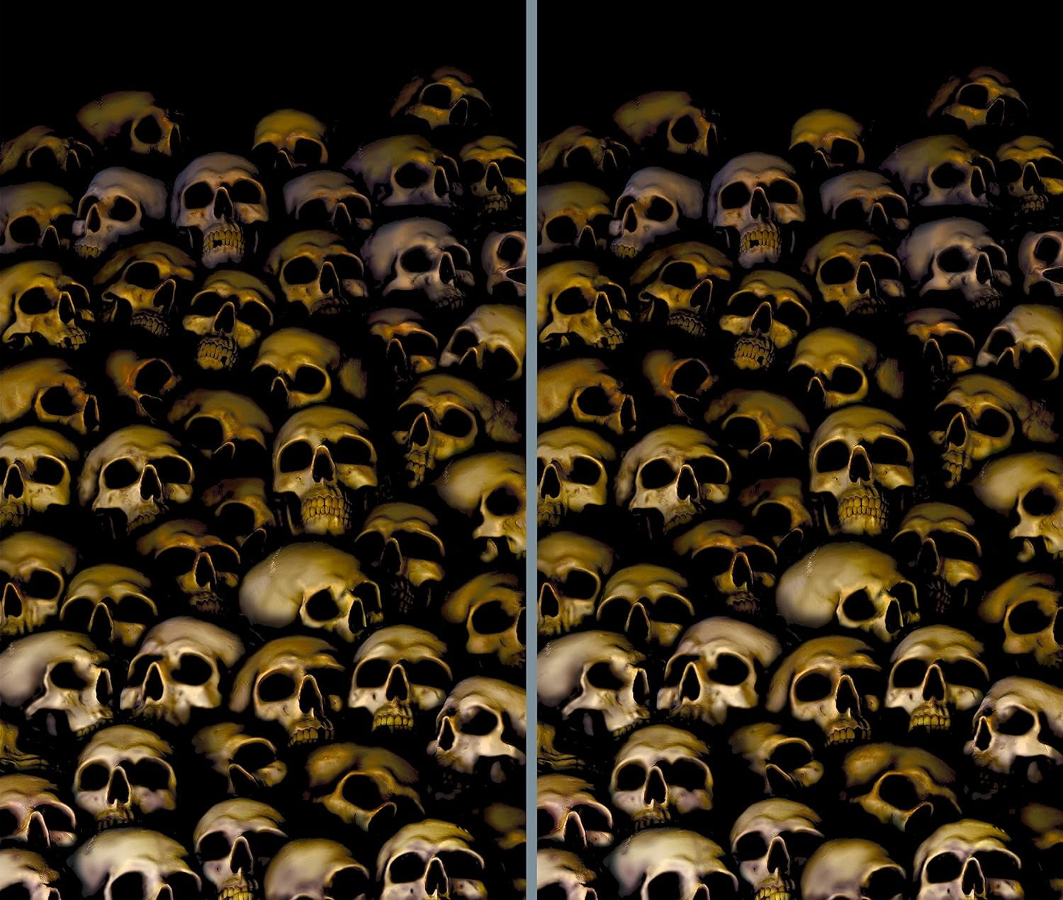 PMU Window Poster Halloween Catacombs Skulls Decoration Includes 34.5in ...