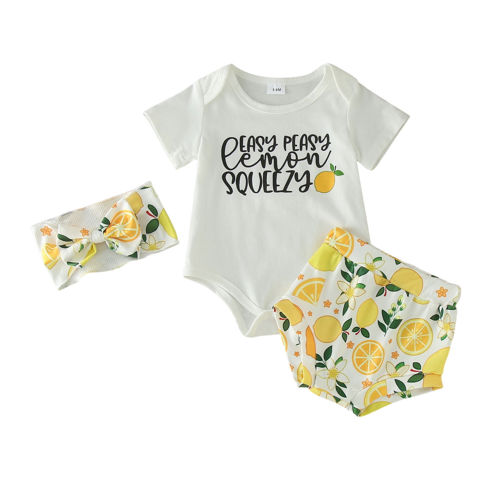 PMUYBHF Baby Girl Gifts 3-6 Months Toddler Girls Summer Short Sleeve ...