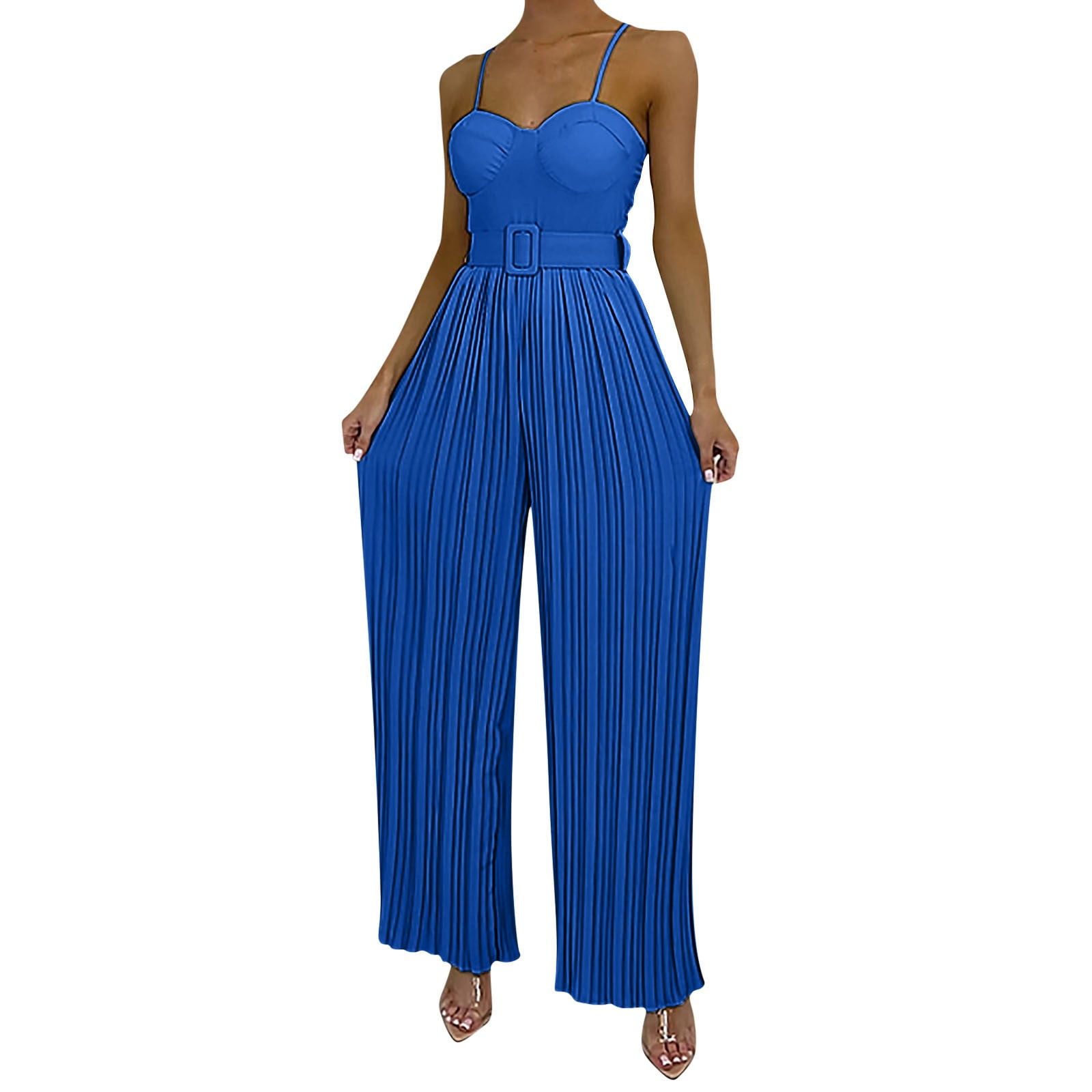 Pmuybhf Female 4 July Denim Overalls For Women With Sleeves Womens