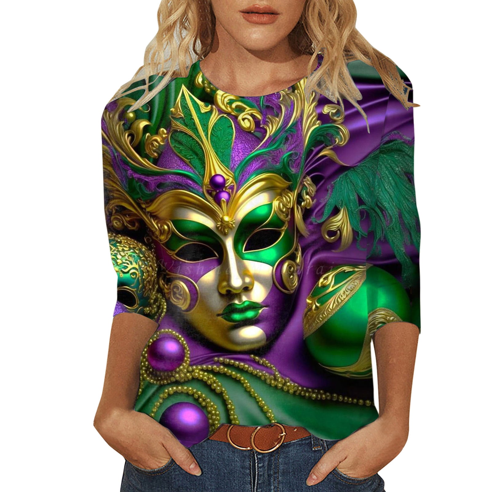 Pmuybhf Female 4th Of July Long Sleeve Shirts For Women Plus Size Sexy