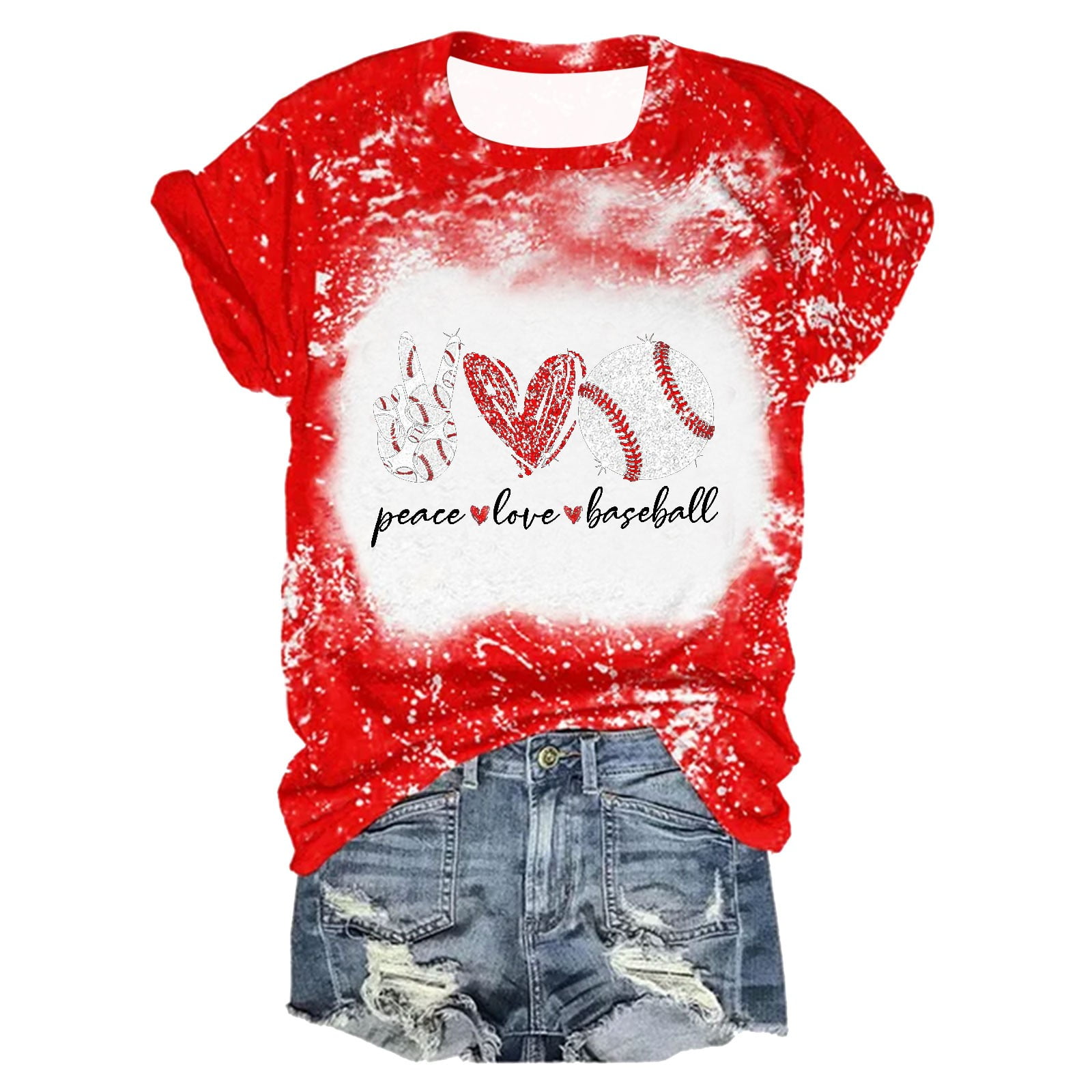 Pmuybhf Female July 4th Blouses For Women 2024 Casual Women Casual