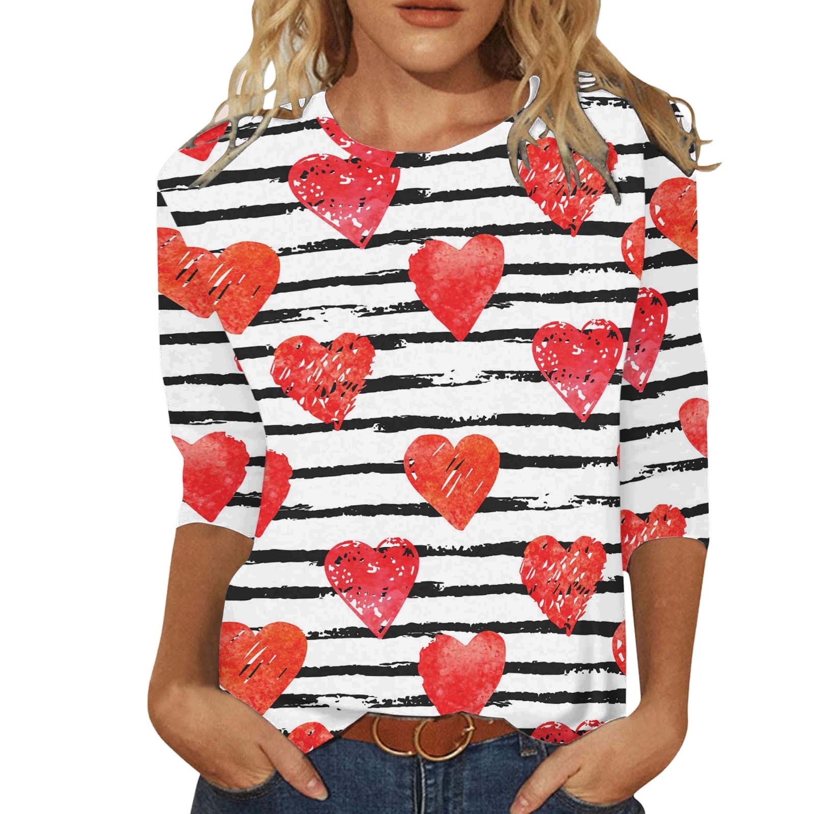 Pmuybhf Female July 4th Blouses For Women Business Casual Winter Women
