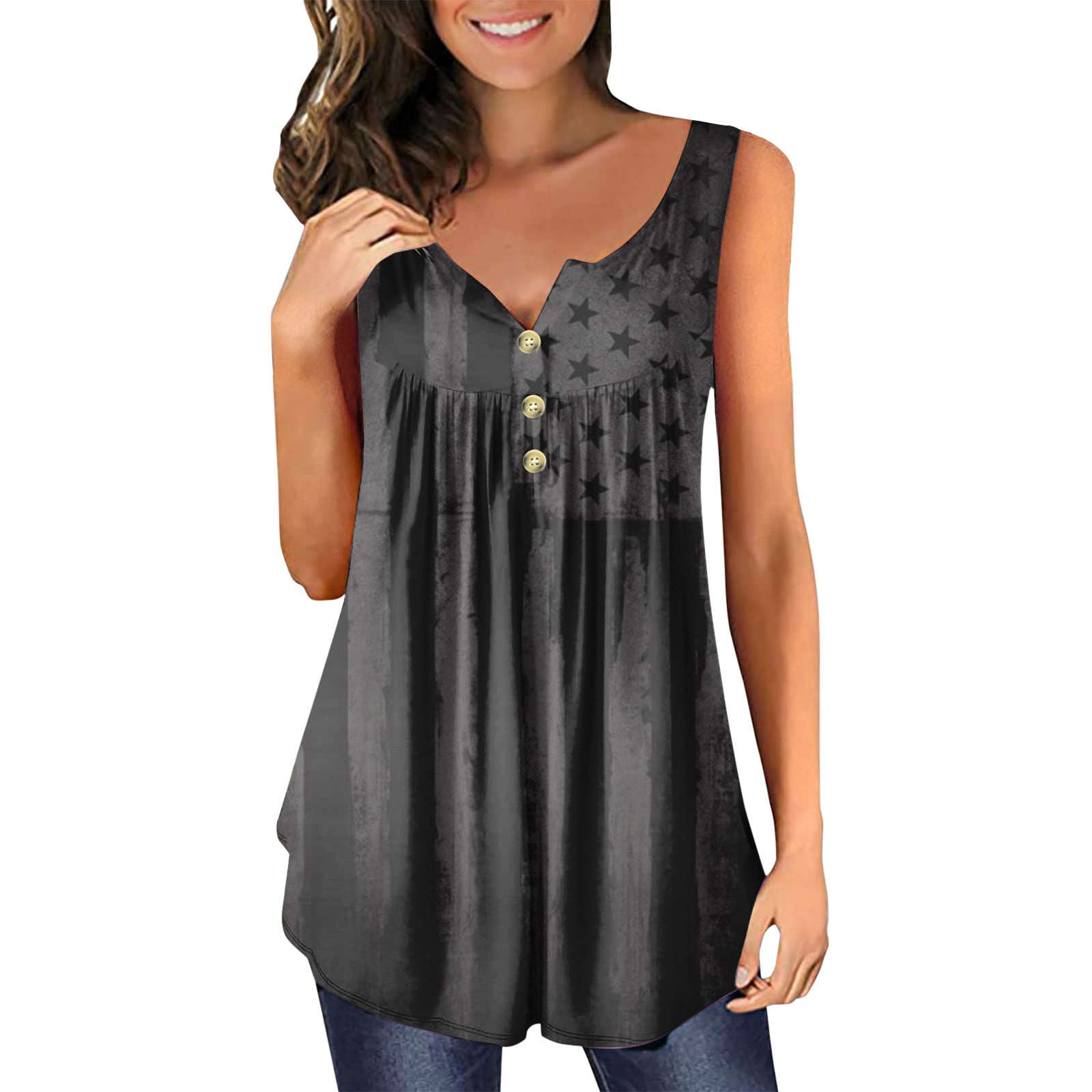 Pmuybhf Female July 4th Corset Tops For Women To Wear Out Independence