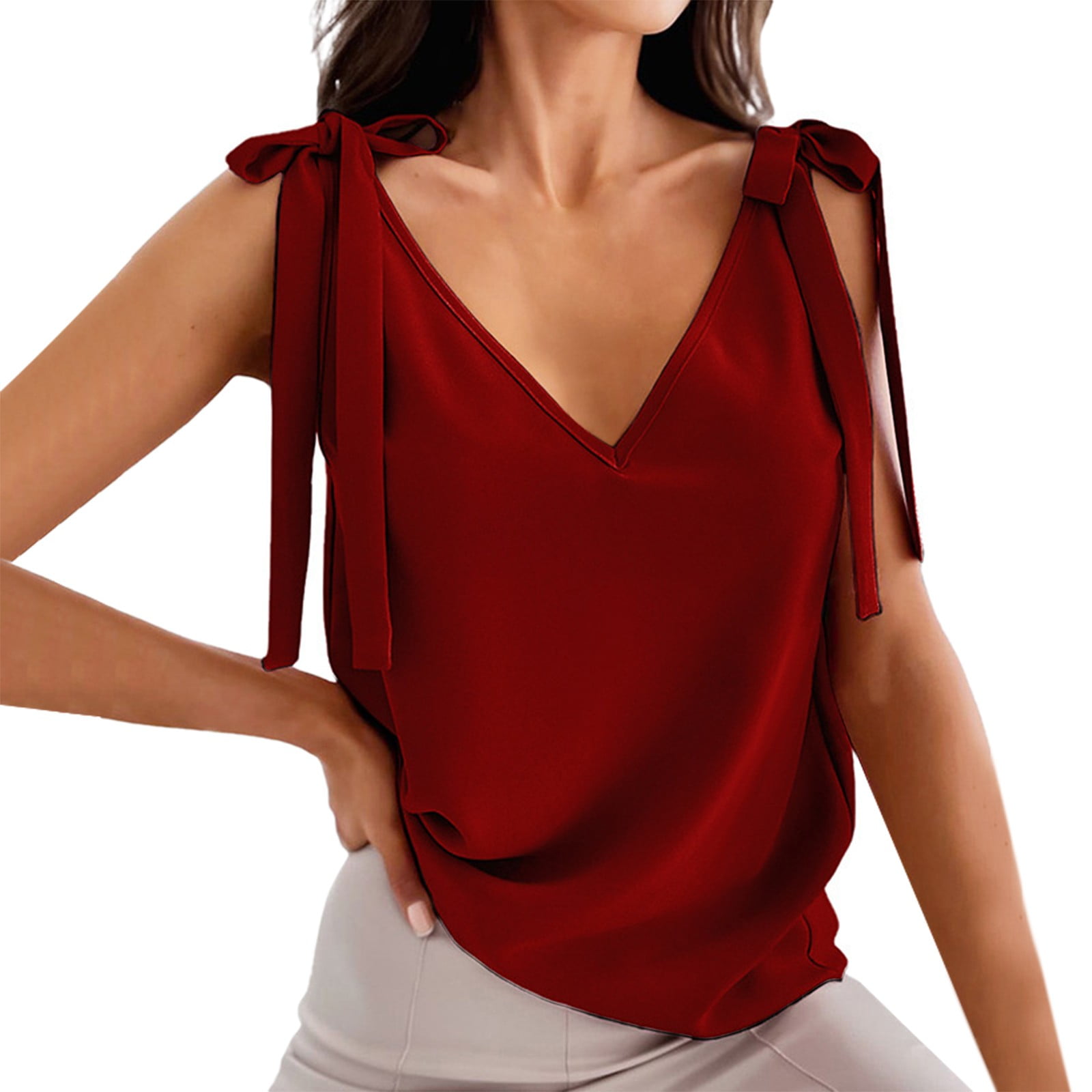 Pmuybhf Female July 4th Holiday Dressy Tops For Women 2024 2024